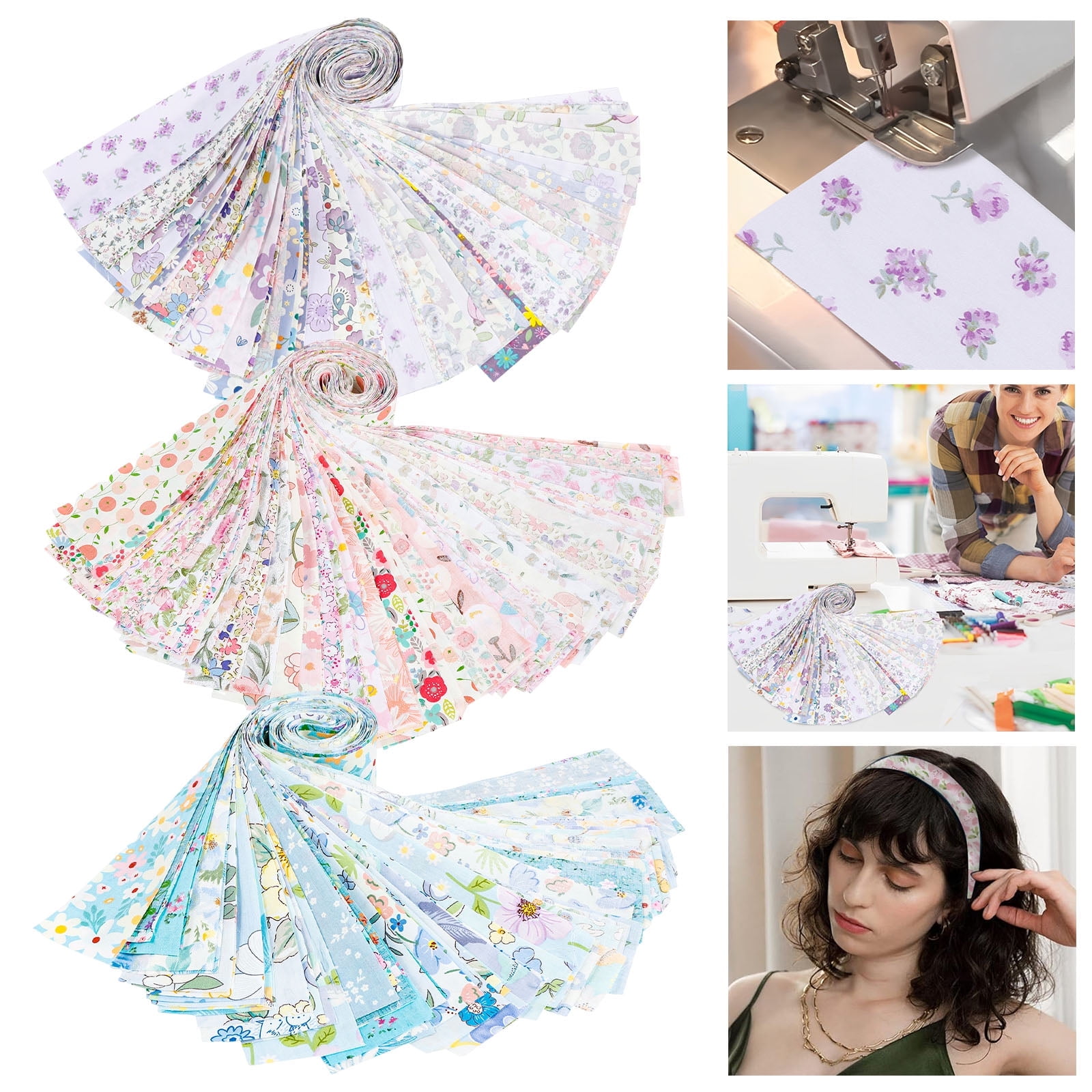 Wekvgz 2Pcs Jelly Roll Fabric Pretty Cut Strips Fashionable Jelly Roll ...