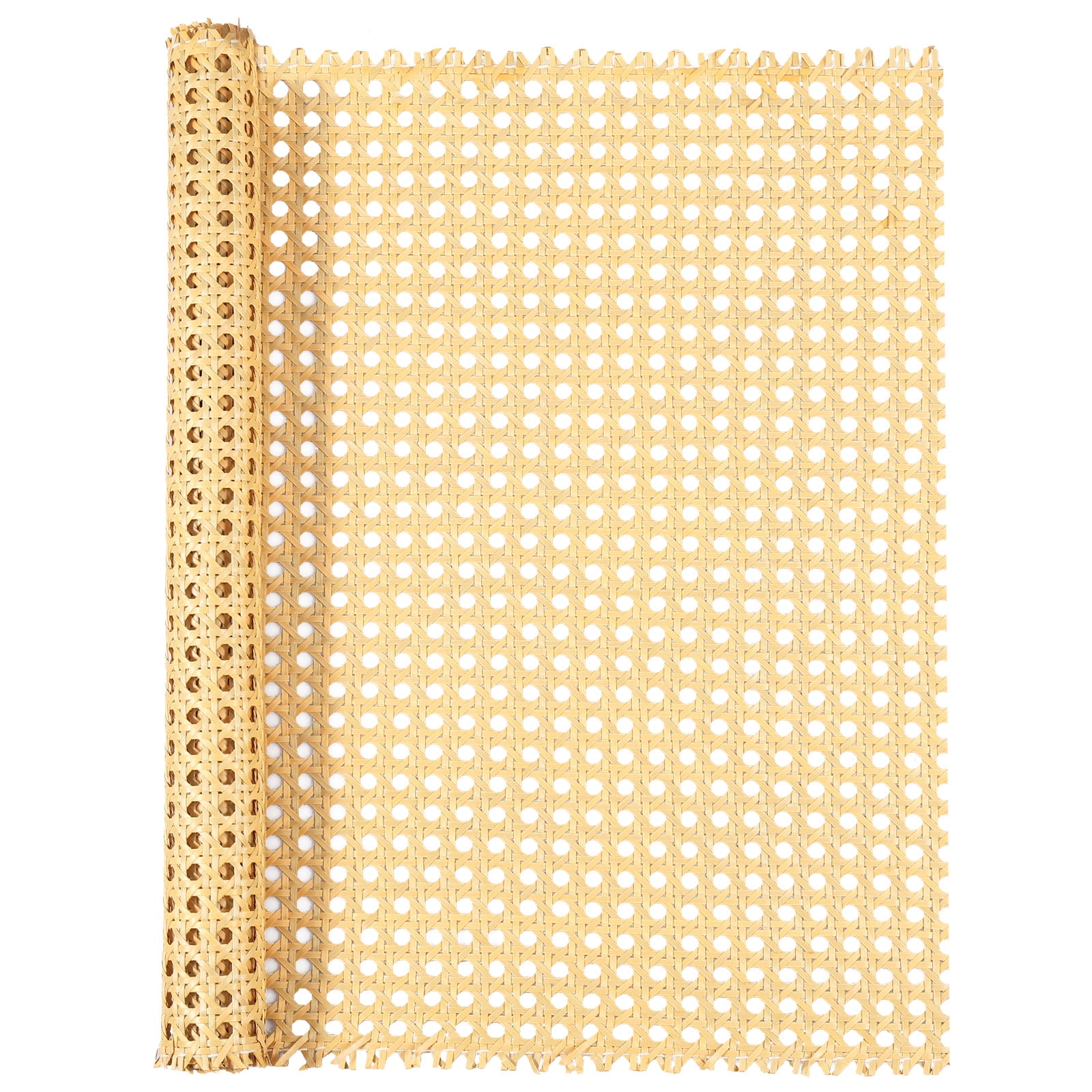 Wekvgz 2Pcs Plastic Rattan Webbing Roll Washable Faux Cane Webbing PE ...