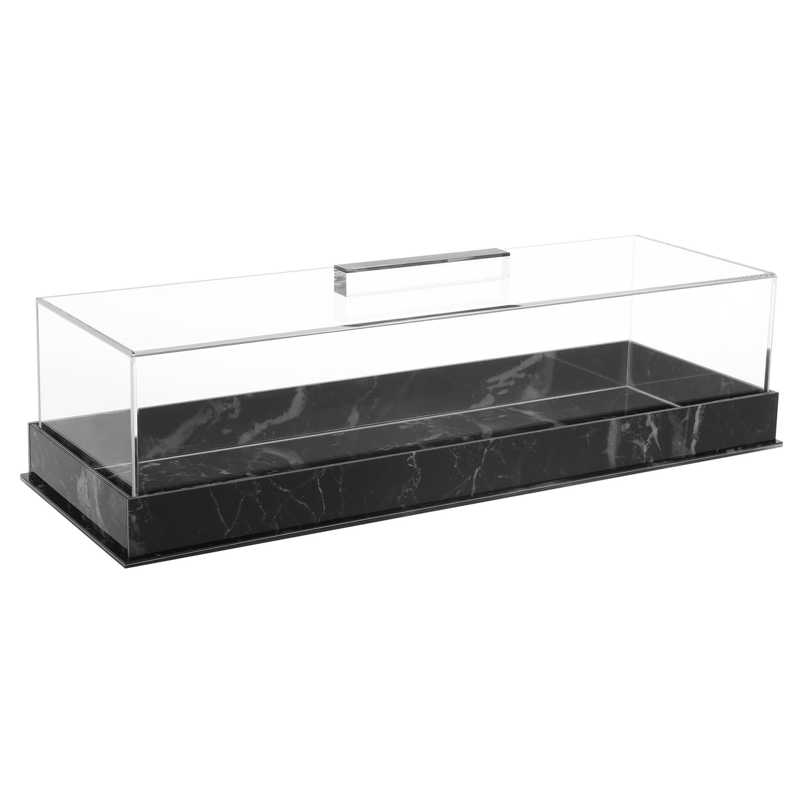 Wekvgz 2Pcs Rectangular Cake Tray with Lid Acrylic Rectangle Cake Stand ...