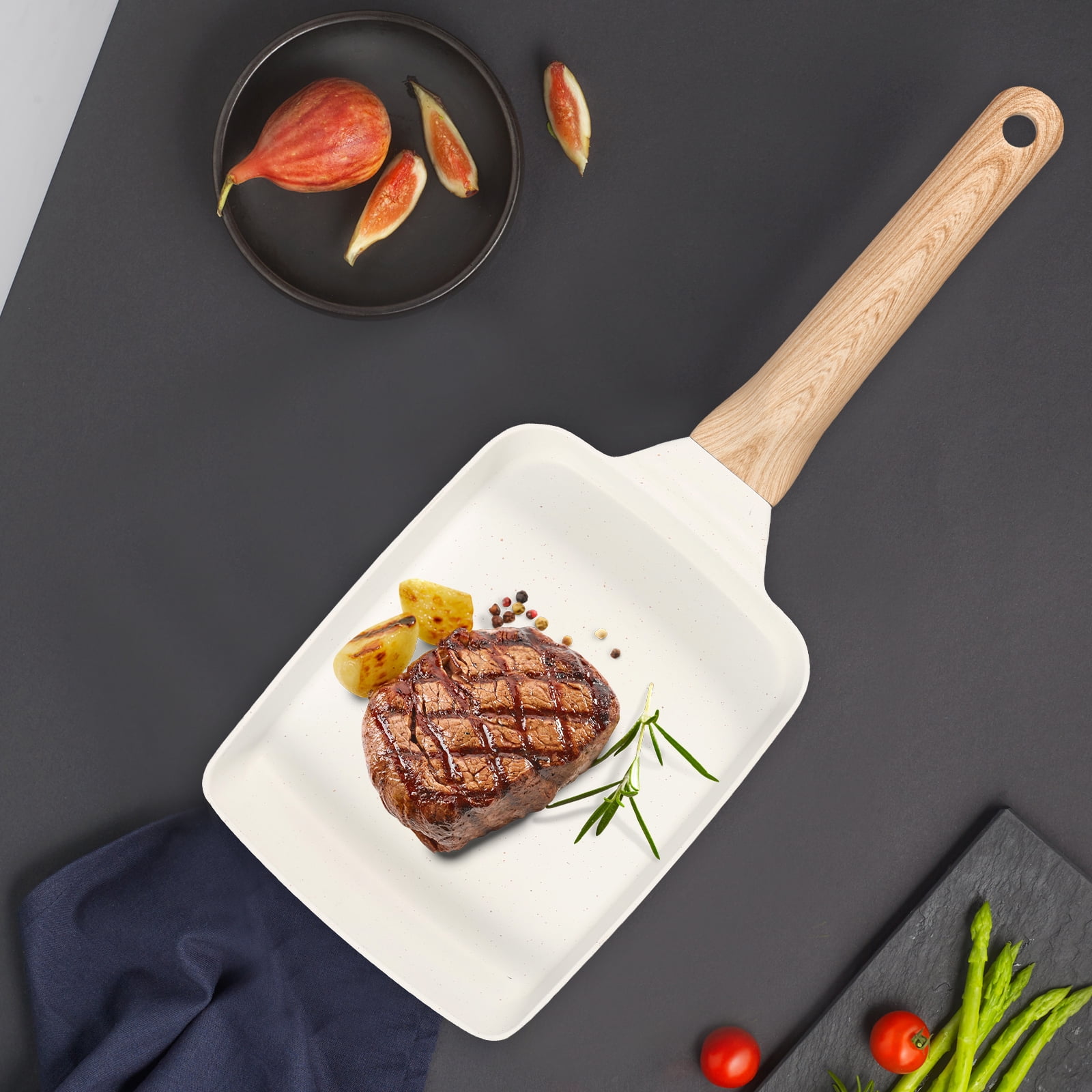 Wekvgz 2Pcs Tamagoyaki Pan Non Stick Japanese Omelette Pan with ...