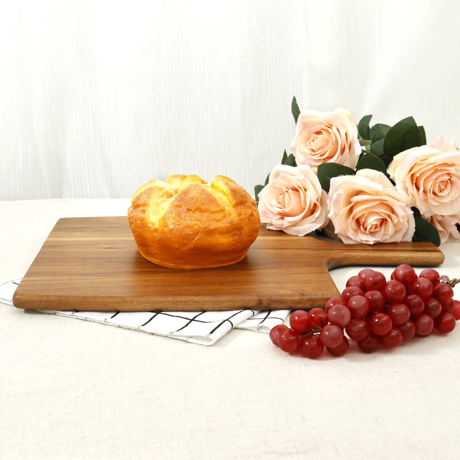 Wekvgz 2Pcs Wood Cutting Board Acacia Wood Charcuterie Board with ...