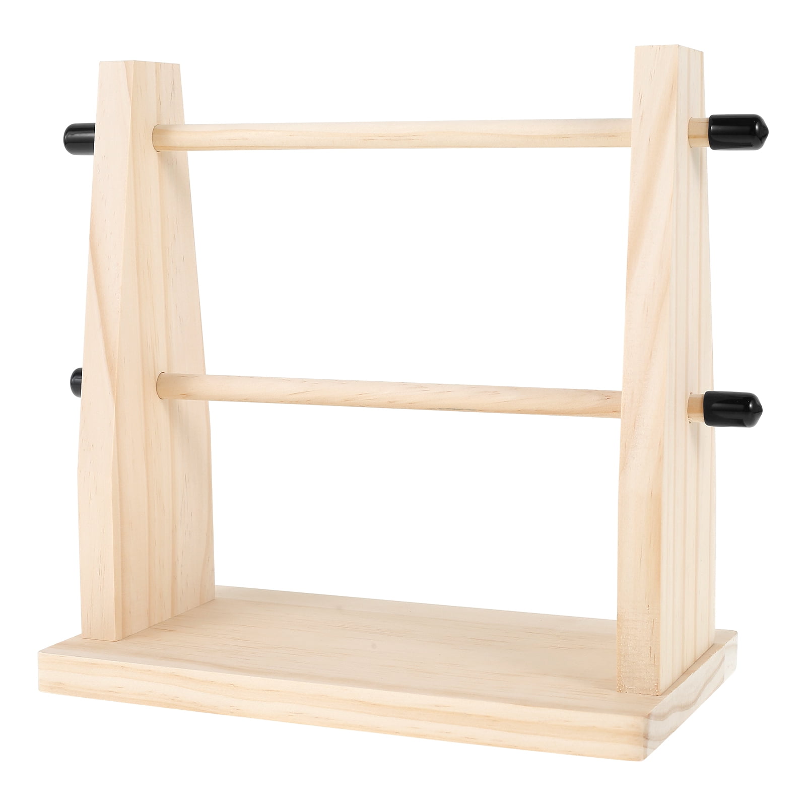 Wekvgz 2Pcs Yarn Holder Wood Crochet Yarn Holder Double Yarn Ball ...