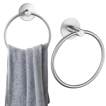 Towel Ring Towel Rack Hand Holder for Bathroom Self Adhesive No Drill ...