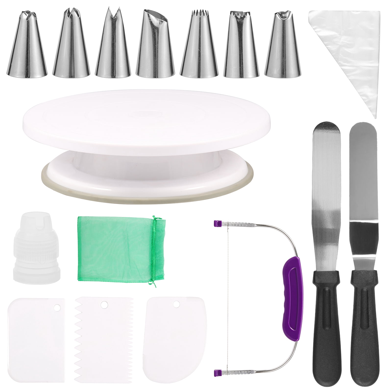 Wekvgz 35Pcs Cake Decorating Kit for Cake Cupcake Decorations Sturdy ...