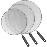 Splatter Guard Oil Shield Grease Frying Pan Screen Fine Mesh Cover Lid ...