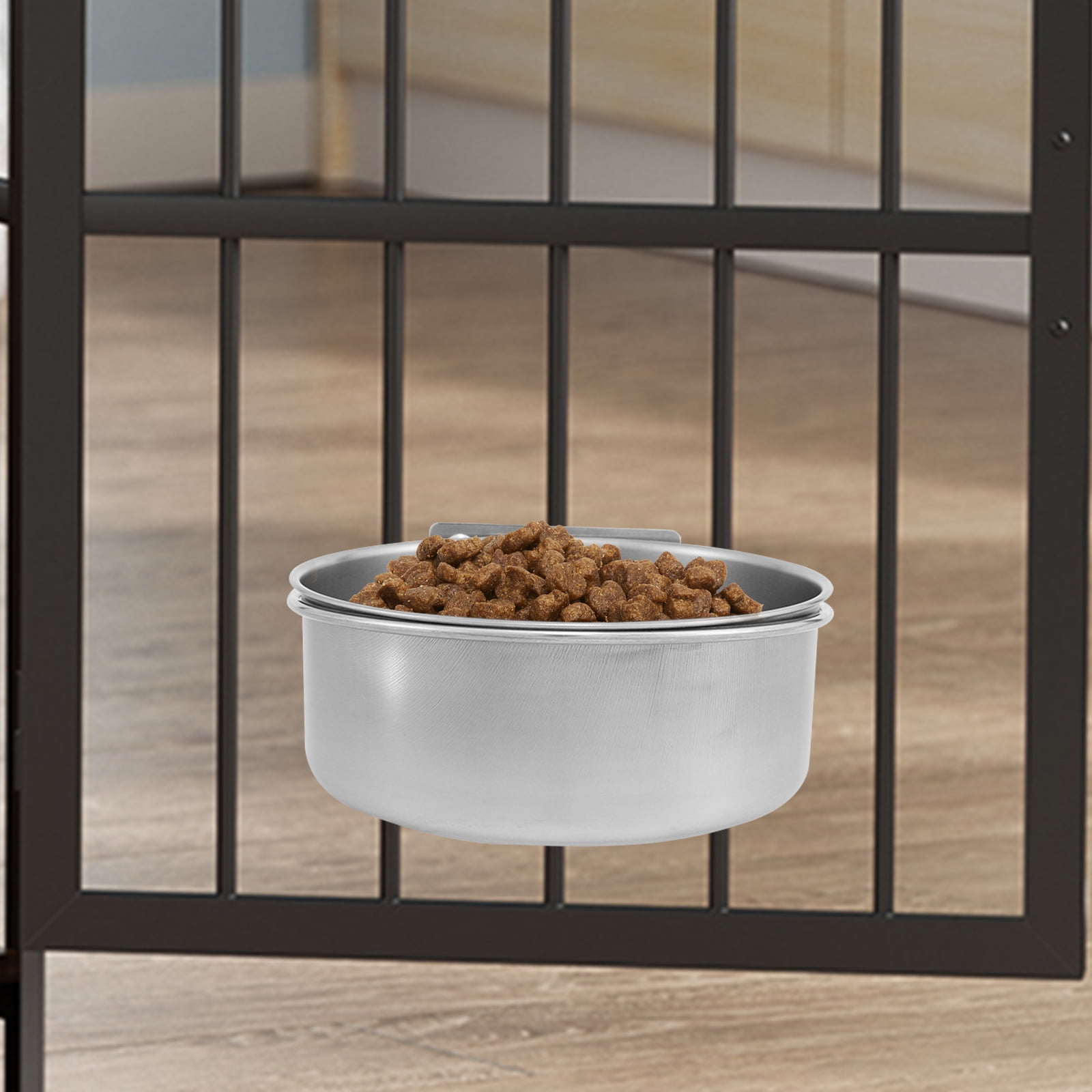 Wekvgz 4Pcs Dog Crate Water Bowl No Spill Cage Food Bowl Stainless ...