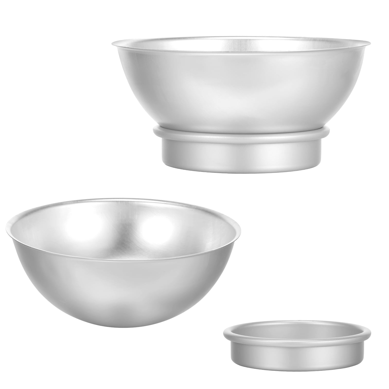 Wekvgz 4Pcs Half Ball Cake Pan 6.5 Inch Aluminum Alloy Hemisphere Cake ...