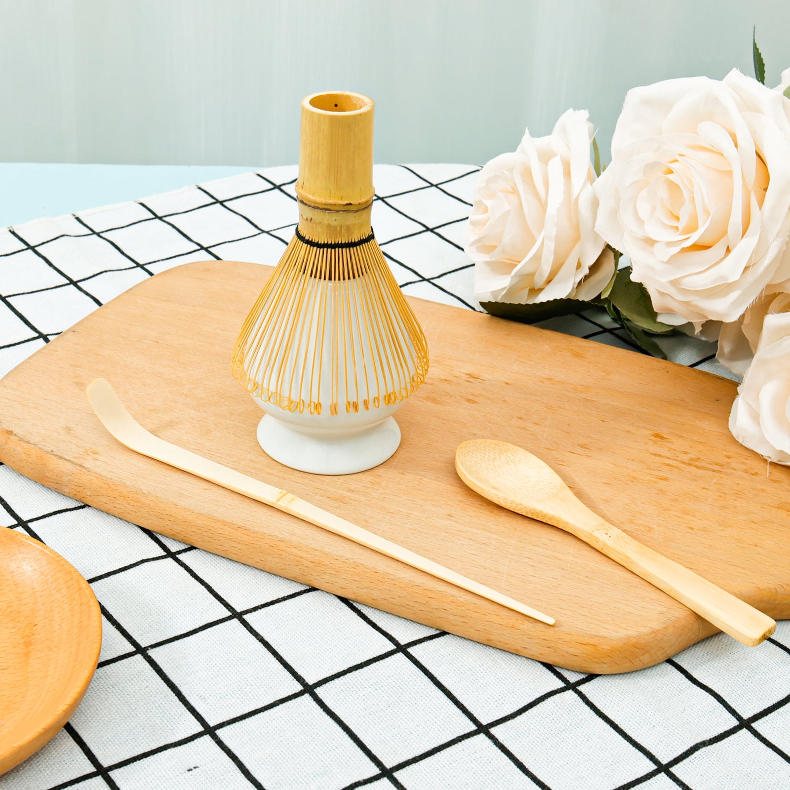 Wekvgz 4Pcs Matcha Whisk Set with Matcha Whisk Matcha Whisk Holder ...