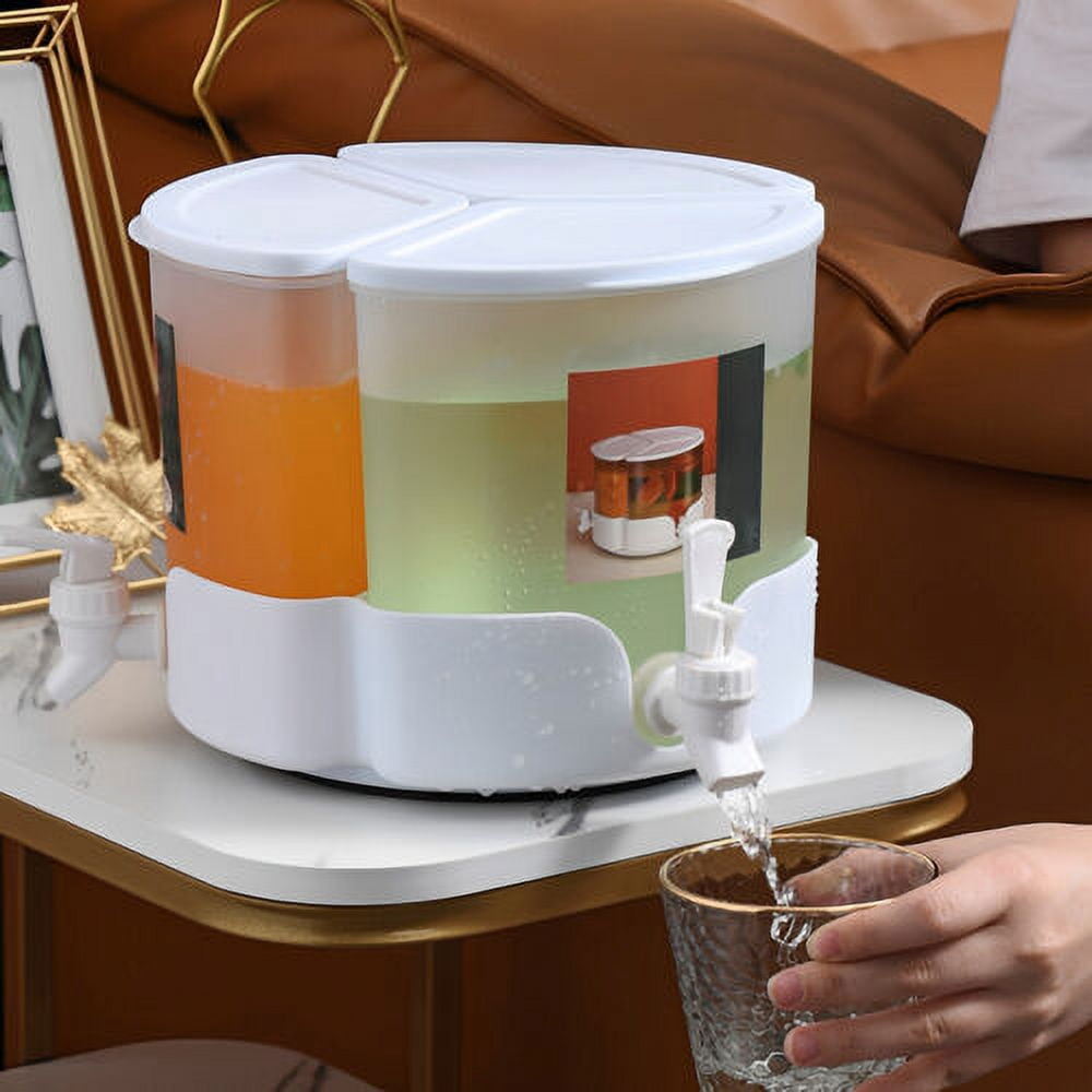 Wekvgz 5.1L Drink Dispenser with Leakproof Faucet 360° Rotatable Juice ...
