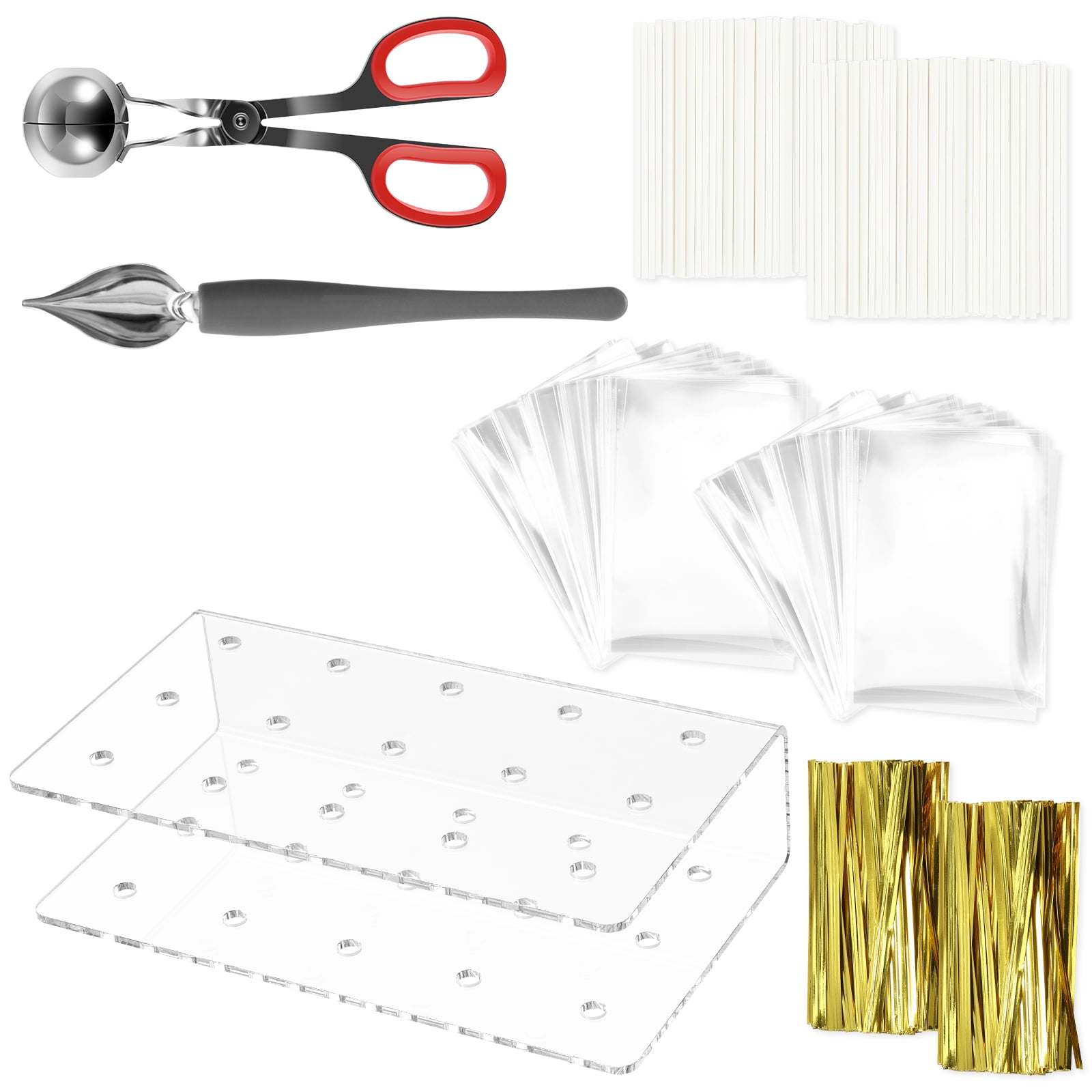 Wekvgz 603Pcs Cake Pop Kit Reusable Cake Pop Mold Set with Lollipop ...