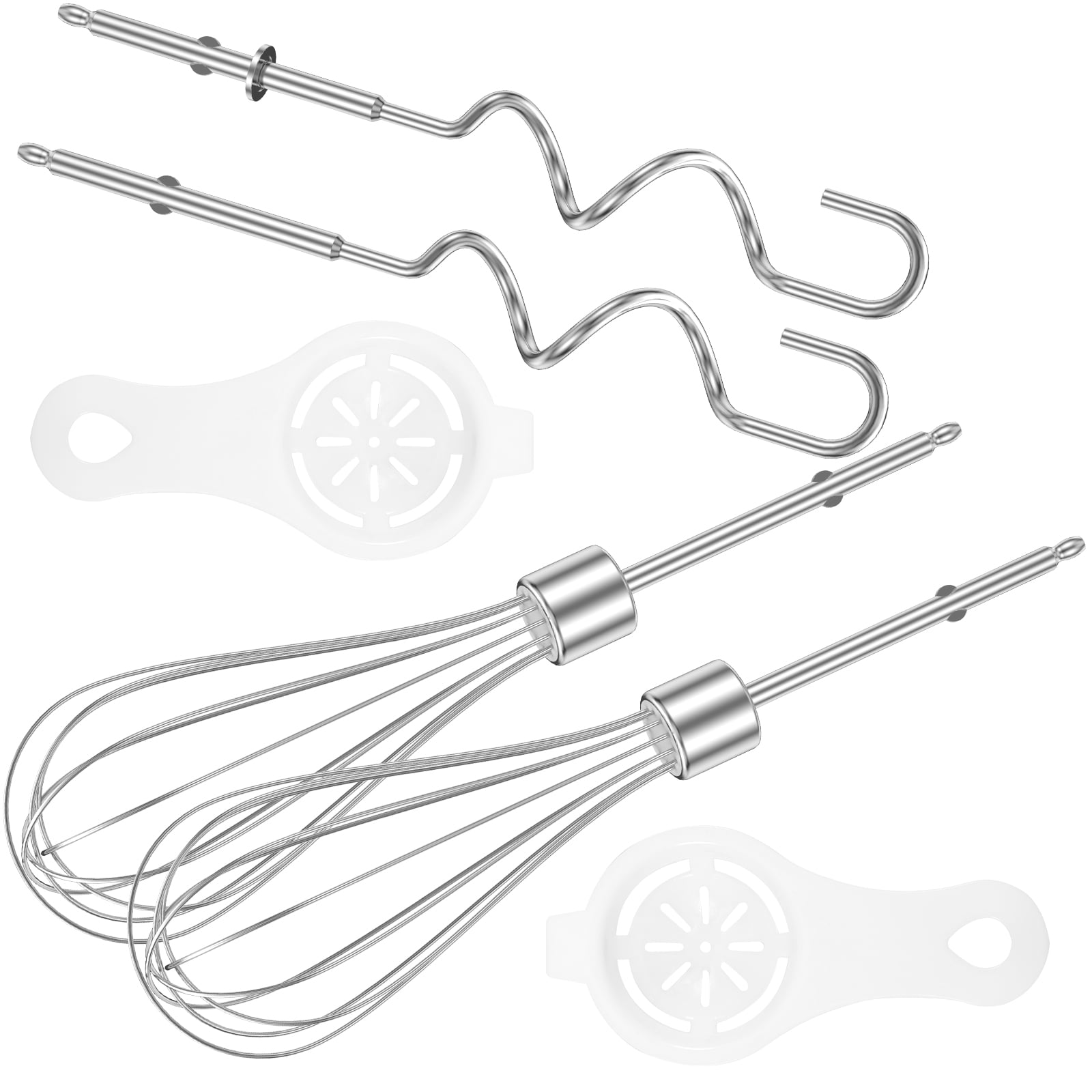 Wekvgz 8Pcs Hand Mixer Attachments Rustproof Stainless Steel Dough ...