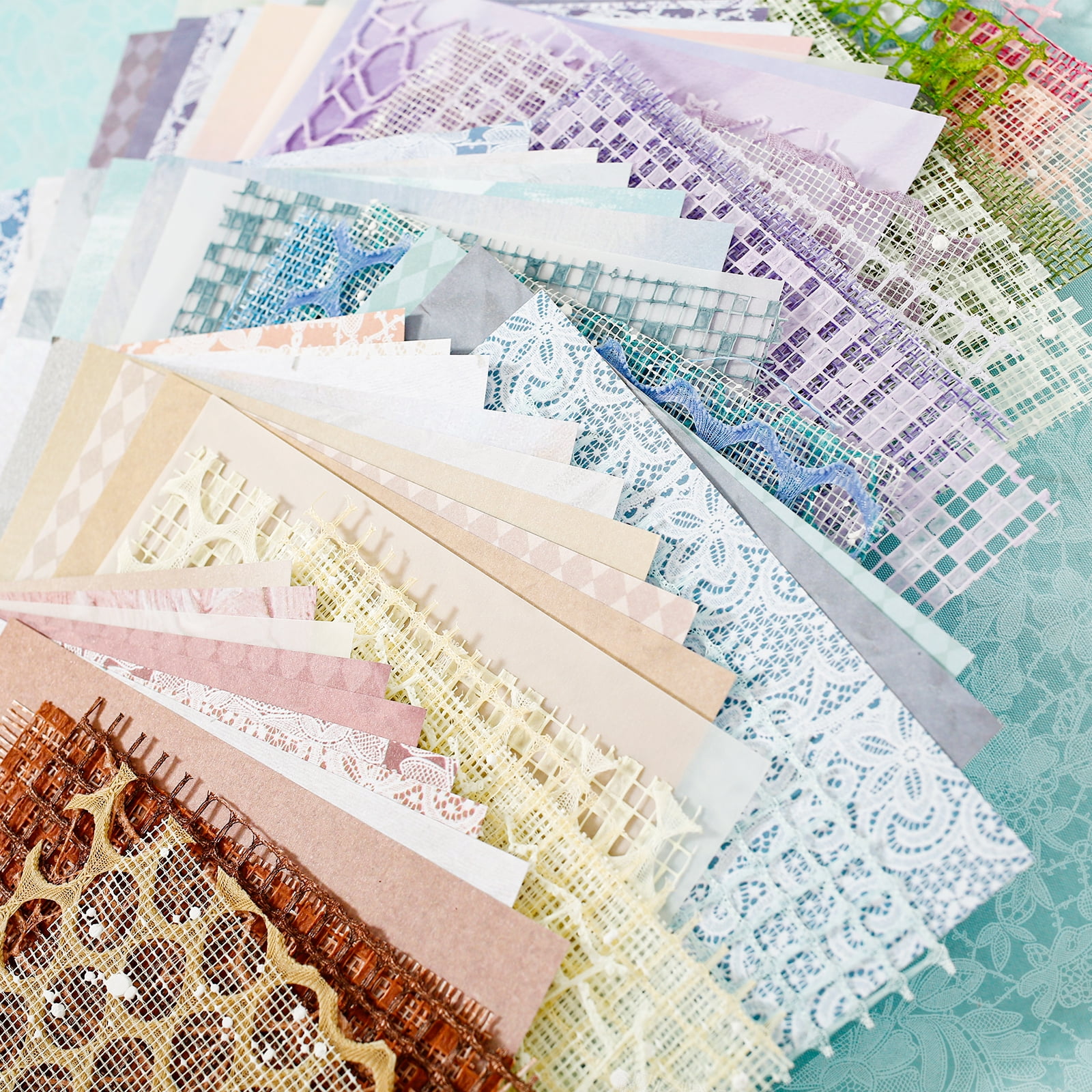 Wekvgz 90 Sheets Scrapbook Paper Set DIY Textured Scrapbook Paper ...