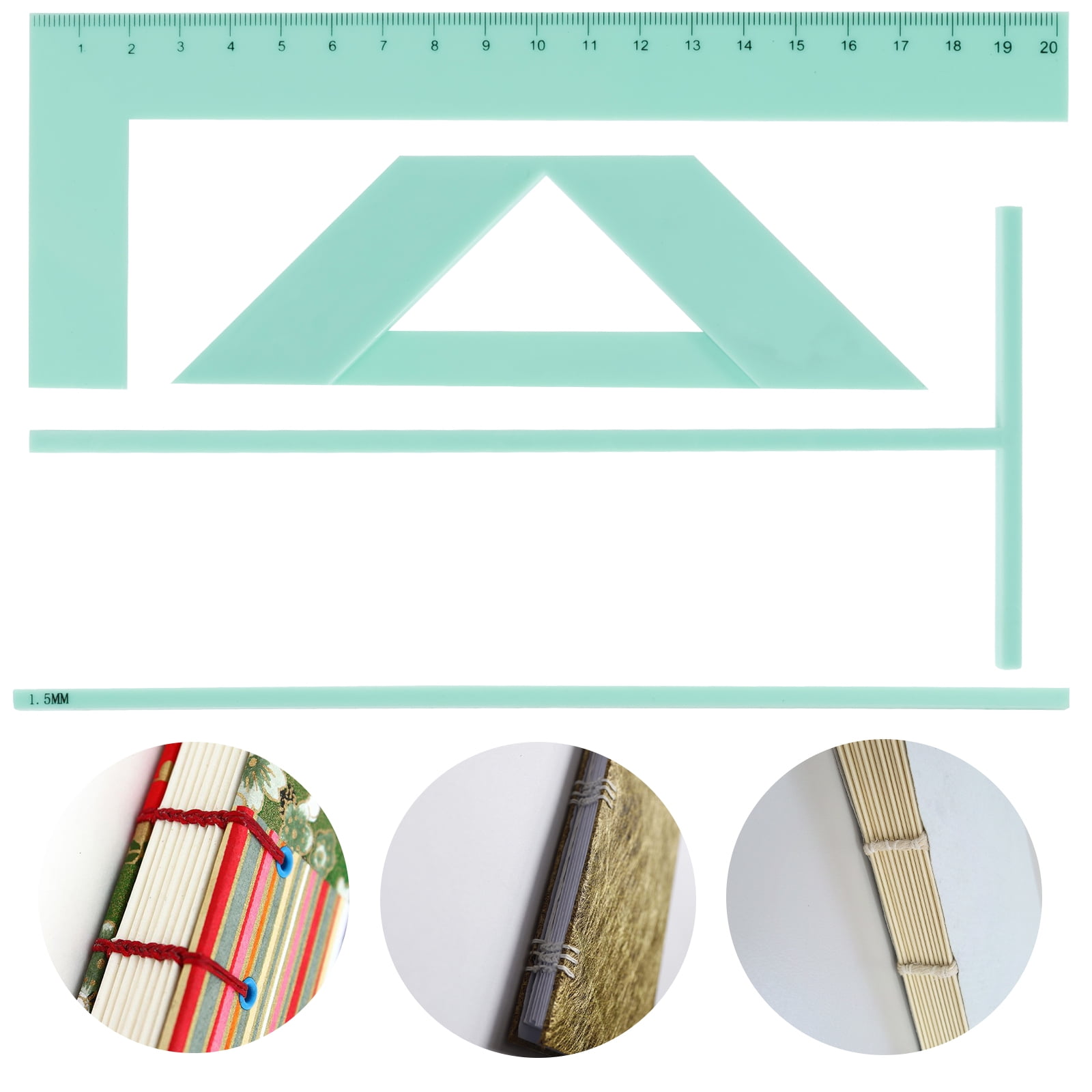 Wekvgz Bookbinding Easy Scrapbooking Tool Plastic Positioner Ruler for ...