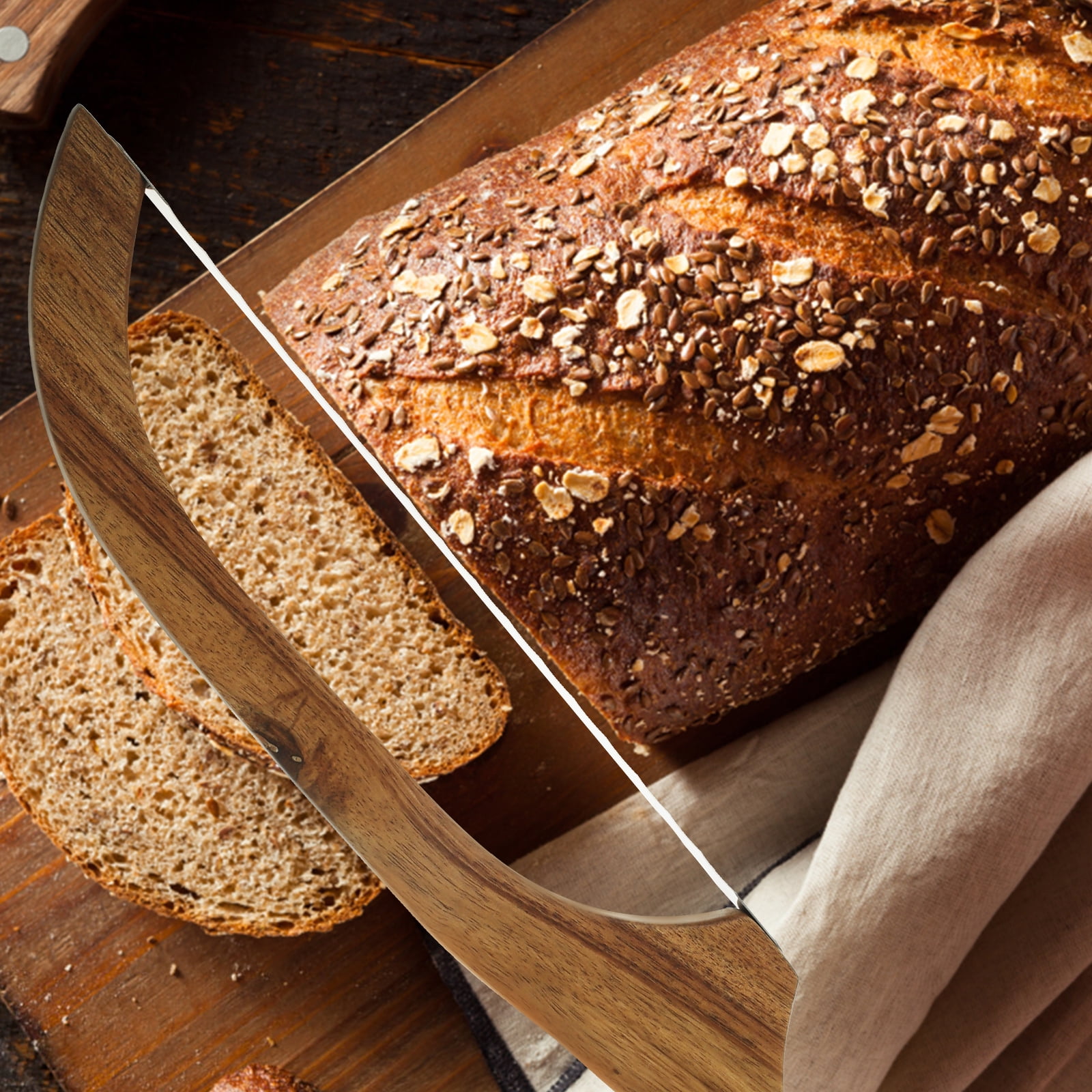 Wekvgz Bread Bow Cutter Stainless Steel Sourdough Bread Slicer with ...