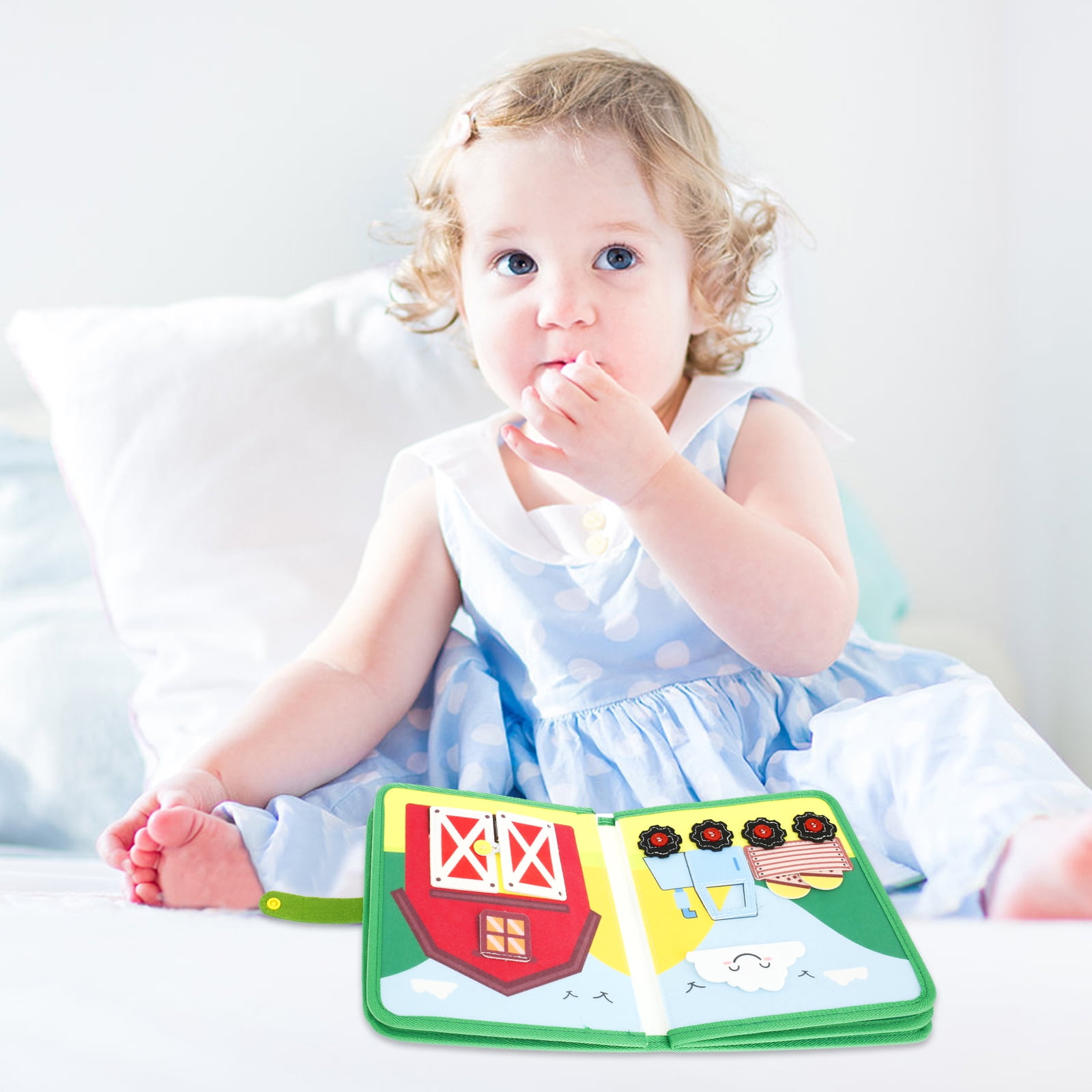 Wekvgz Busy Board Soft Felt Farm Busy Board Early Educational Felt ...