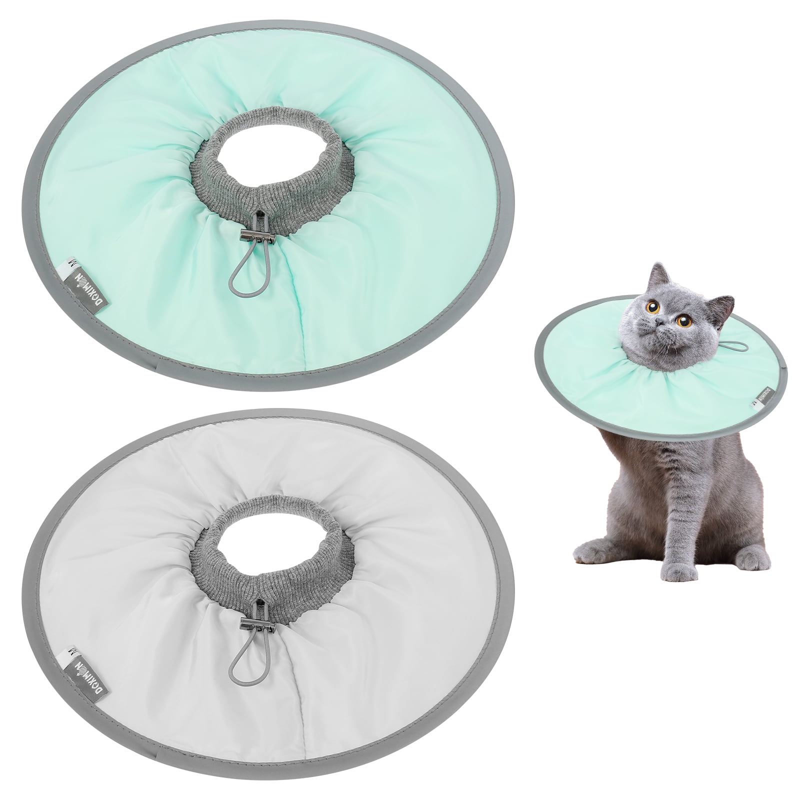 Wekvgz Cat Neck Cone Protective Soft Cat Recovery Collar After Surgery ...