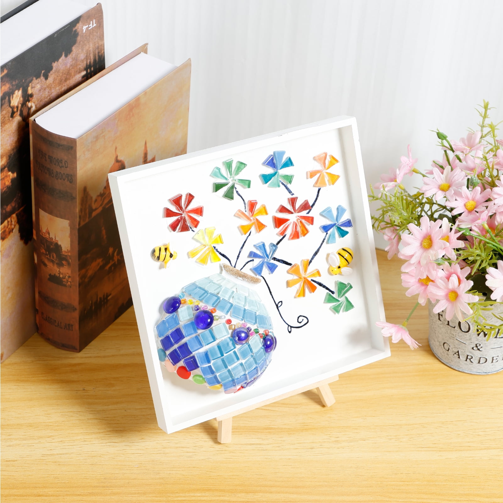 Wekvgz DIY Vase Mosaic Painting Kit Easy to Use Special DIY Mosaic ...