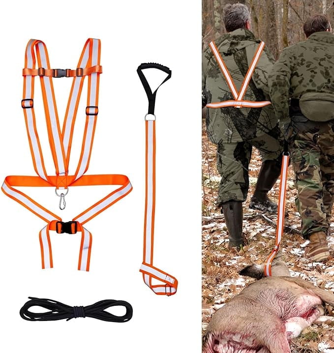 Wekvgz Deer Drag Strap and Double Harness with Reflective Strips ...