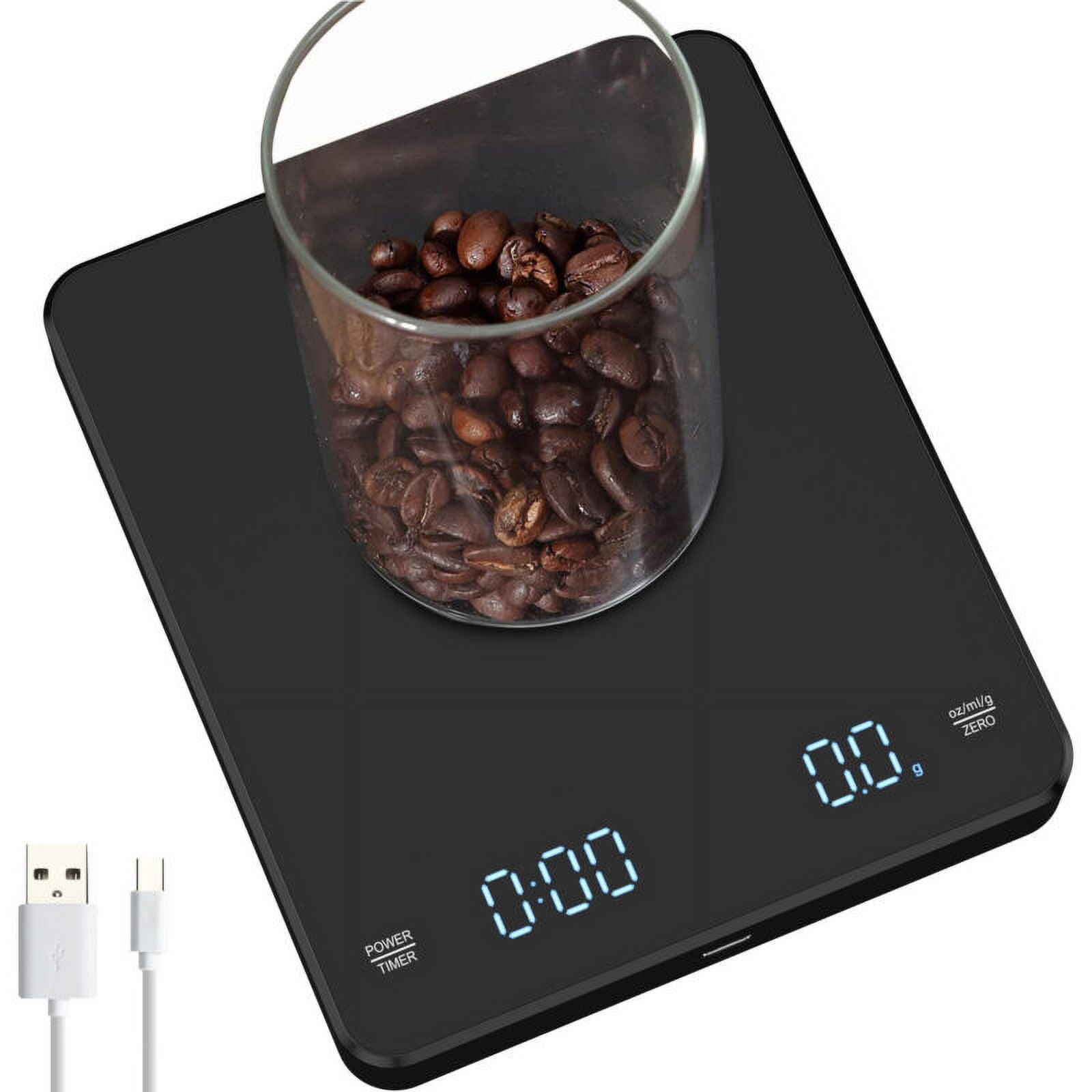 Ihvewuo Digital Kitchen Scale with Timer 3kg/0.1g High Precision Mini ...