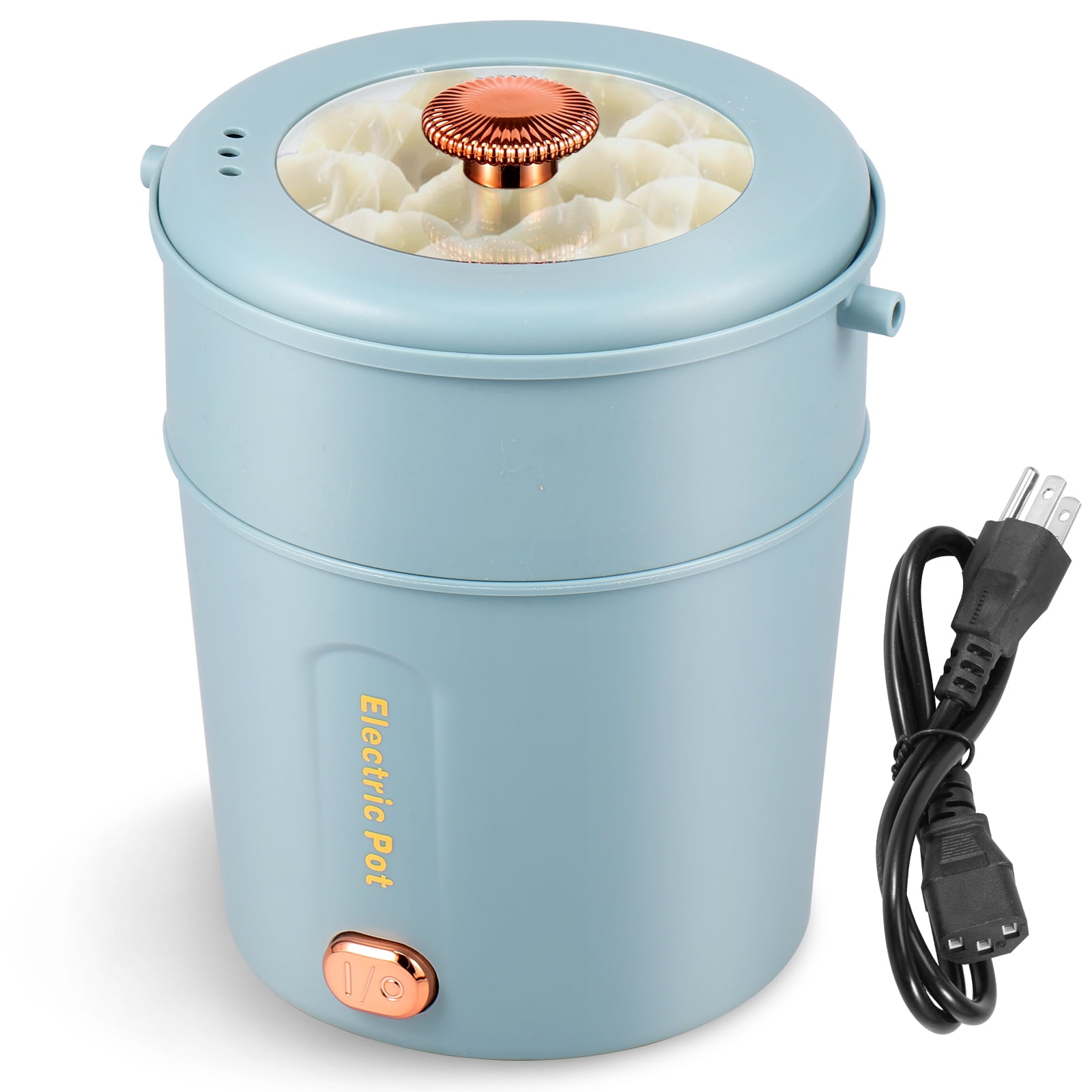 Wekvgz Electric Hot Pot US 450W 110V 1L Round Mini Electric Pot ...