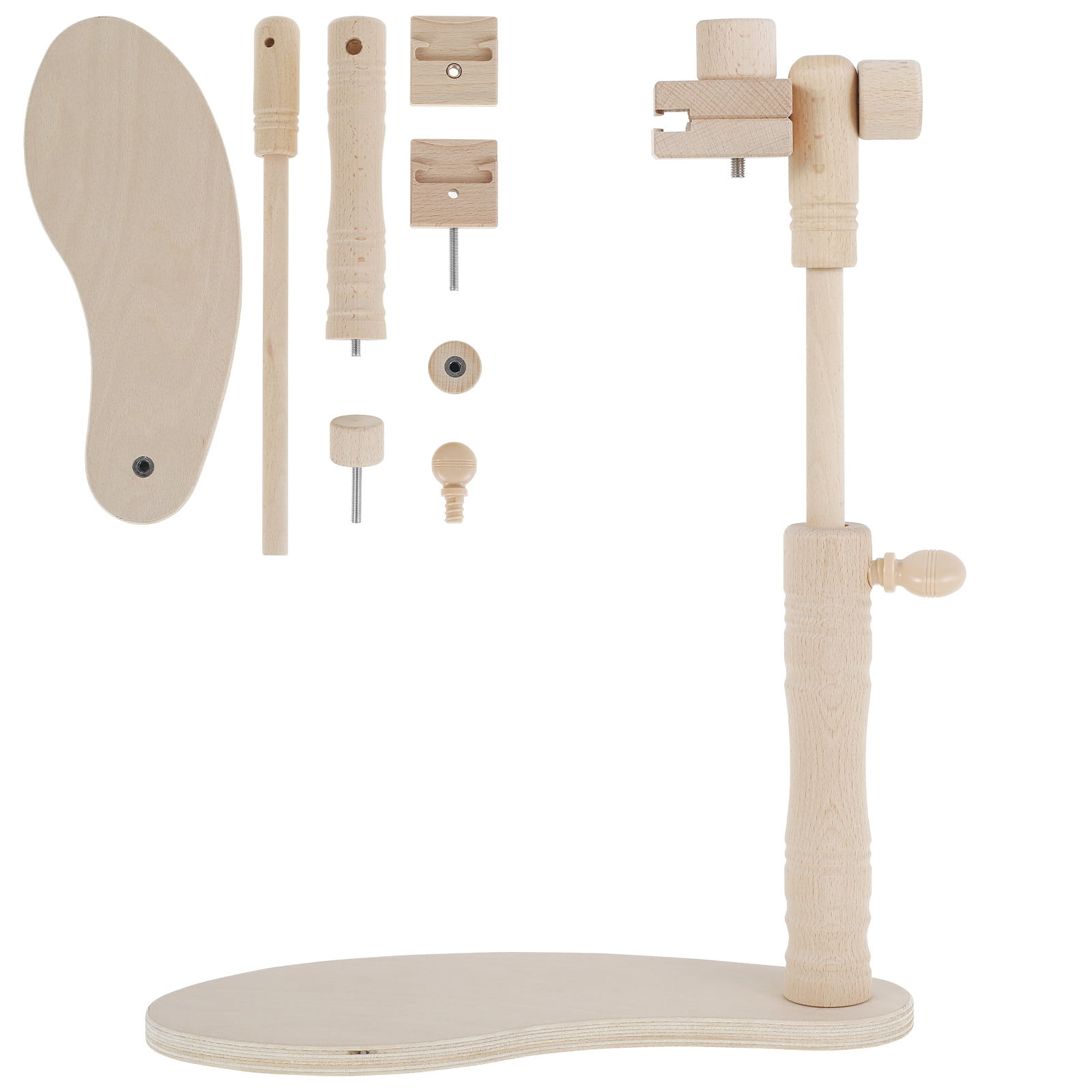 Wekvgz Embroidery Hoop Stand Adjustable Embroidery Hoop Holder Beech ...