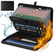 Gijjgole Fireproof Accordion File Organizer, Portable Expanding File ...