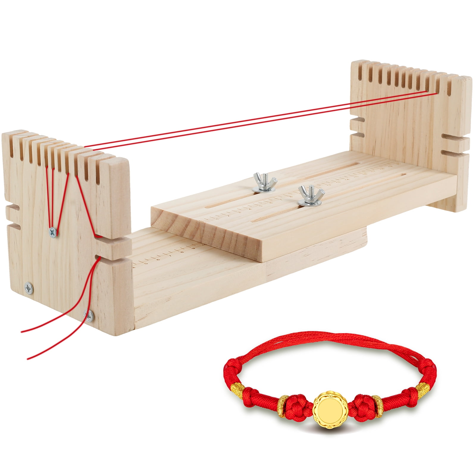 Wekvgz Jig Bracelet Maker Adjustable Length Wood Bracelet Jig DIY Hand ...