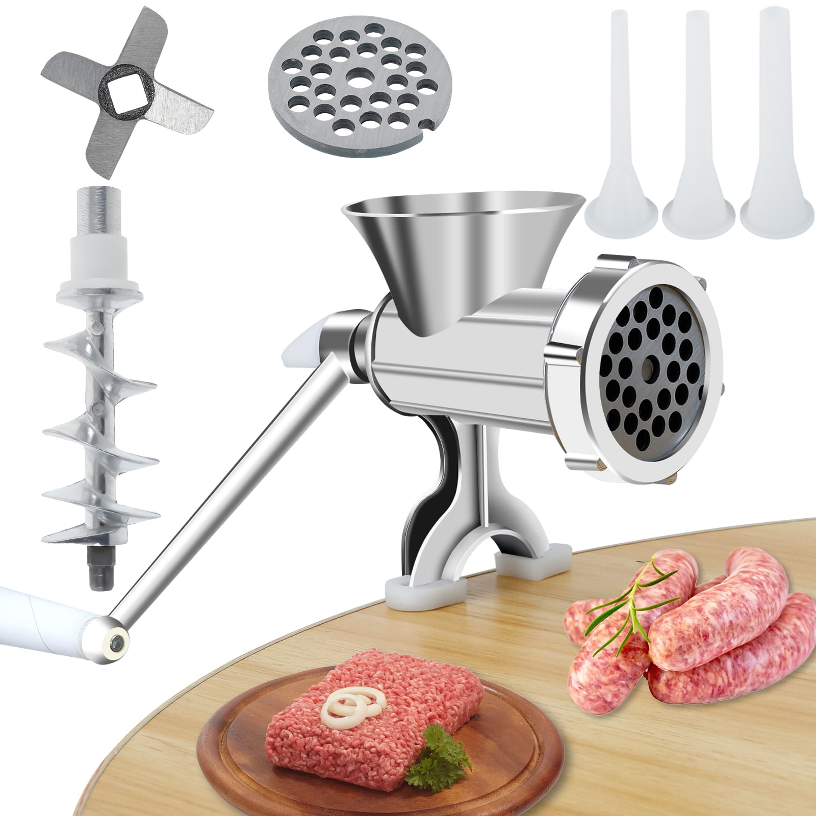Wekvgz Manual Meat Grinder with Handle Meat Crank Rustproof Meat ...