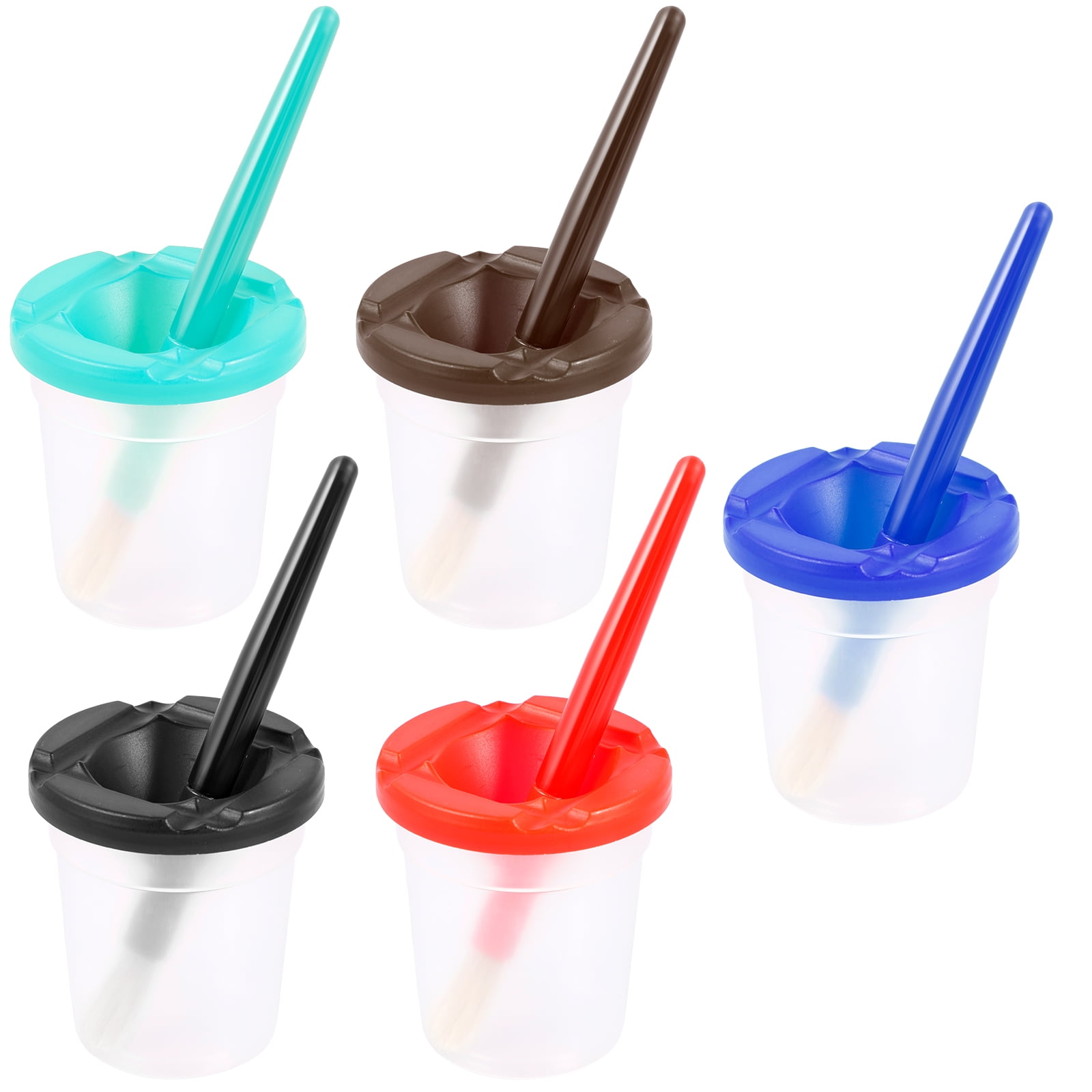 Wekvgz Paint Cups with Lids Portable Paint Containers Colorful Paint ...