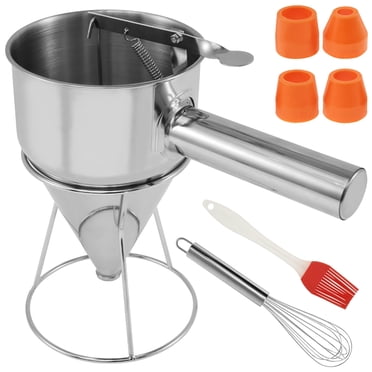 5L Manual Donut Depositor Dropper Dough Batter Dispenser Hopper Maker ...