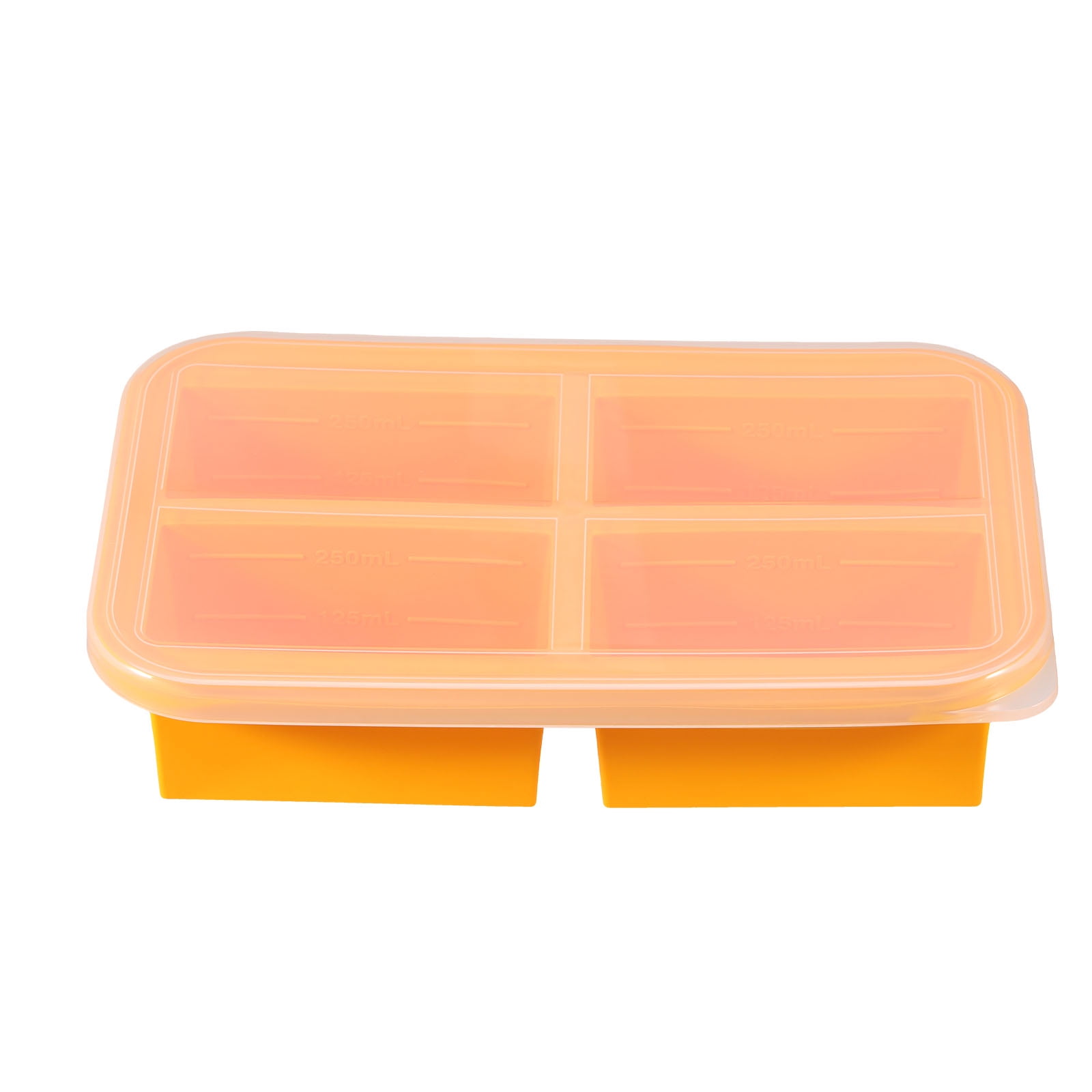 Wekvgz Silicone Freezer Tray with Lid Reusable Silicone Freezer Mold ...