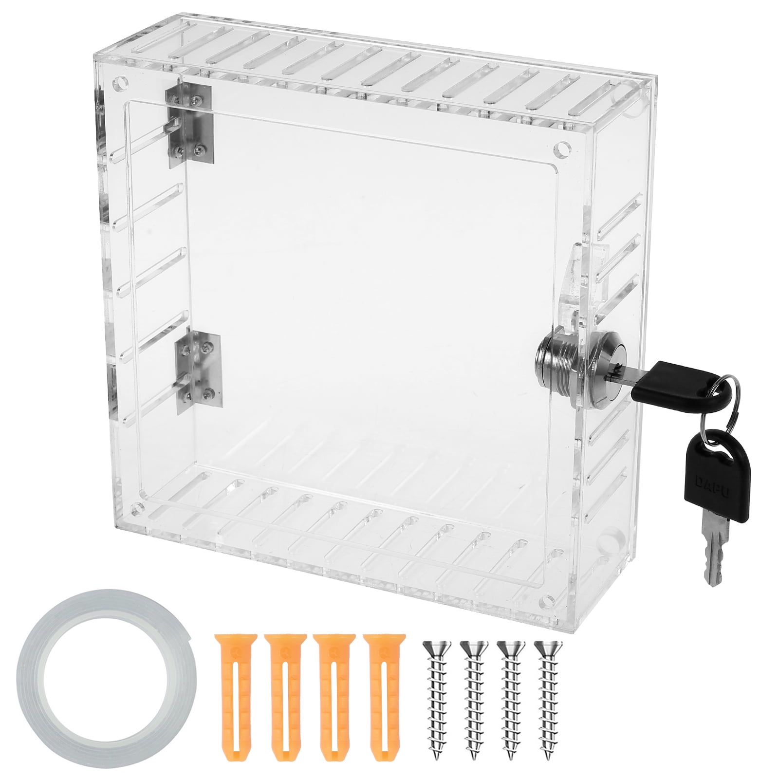 Wekvgz Thermostat Box with 2 Keys Clear Thermostat Cover Acrylic ...