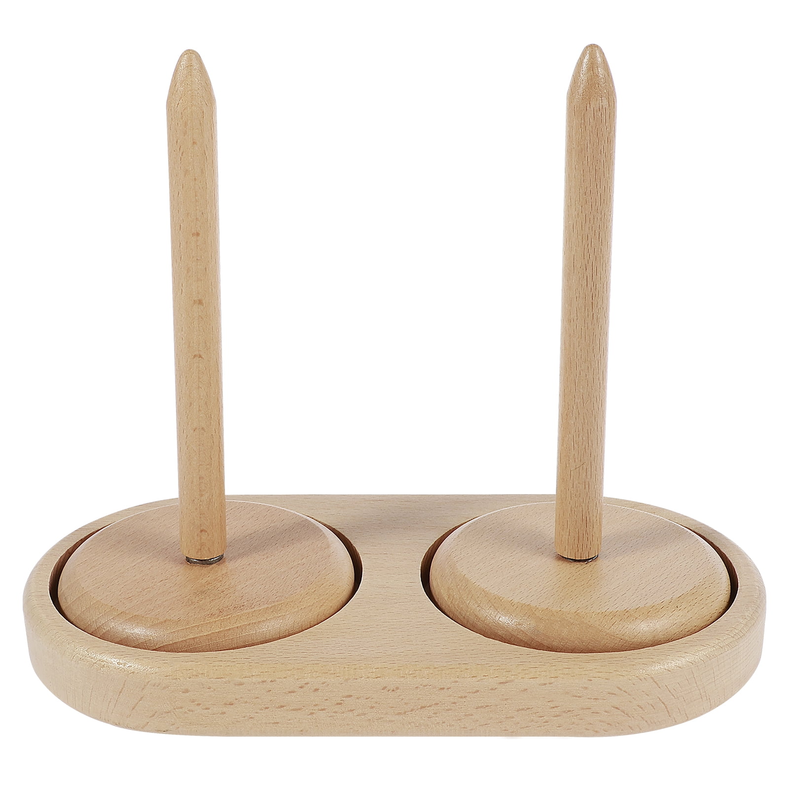 Wekvgz Yarn Holder Smooth Beech Yarn Stand Stable Yarn Spindle Double ...