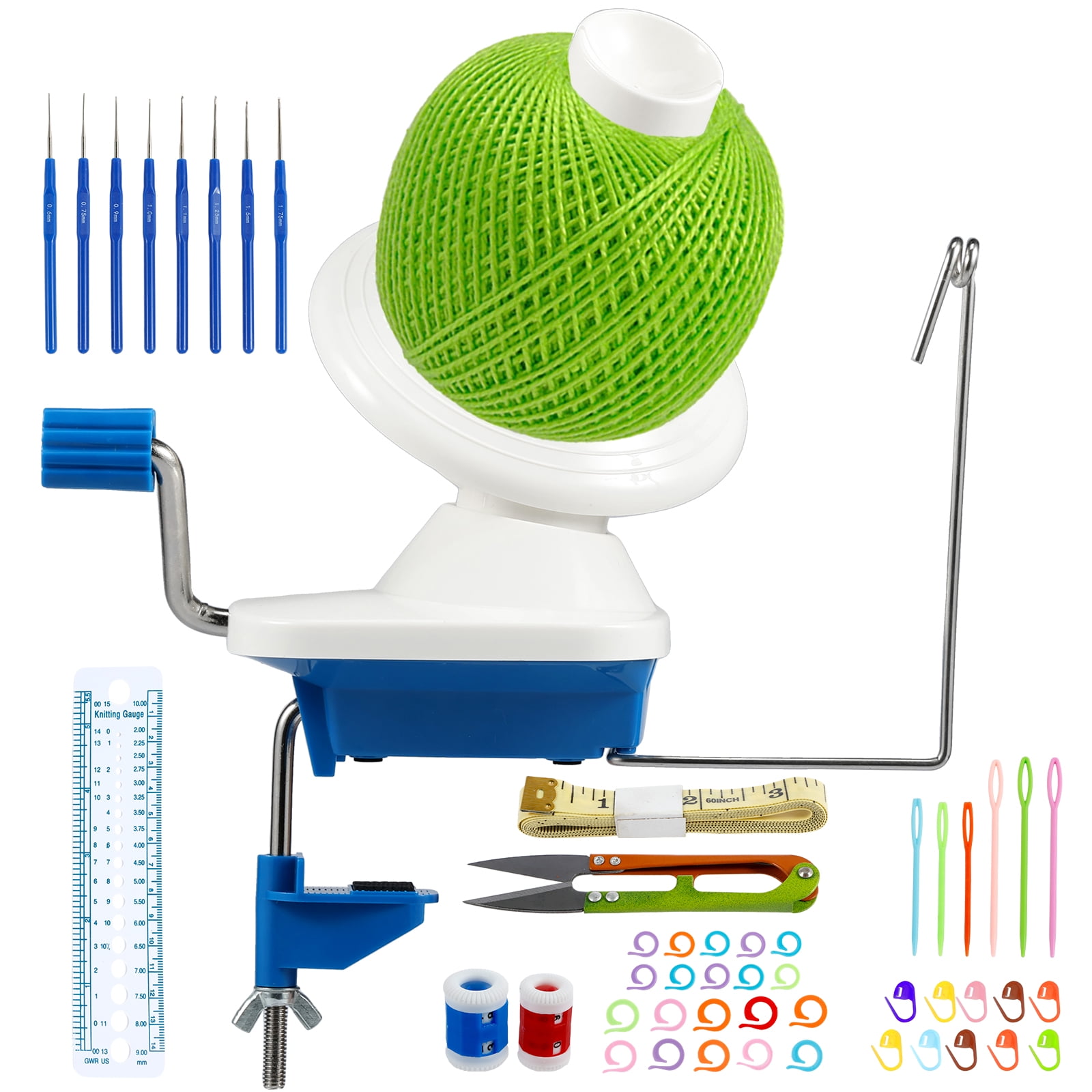 Wekvgz Yarn Winder Manual Bobbin Winder Reduced Wear and Tear Textile ...