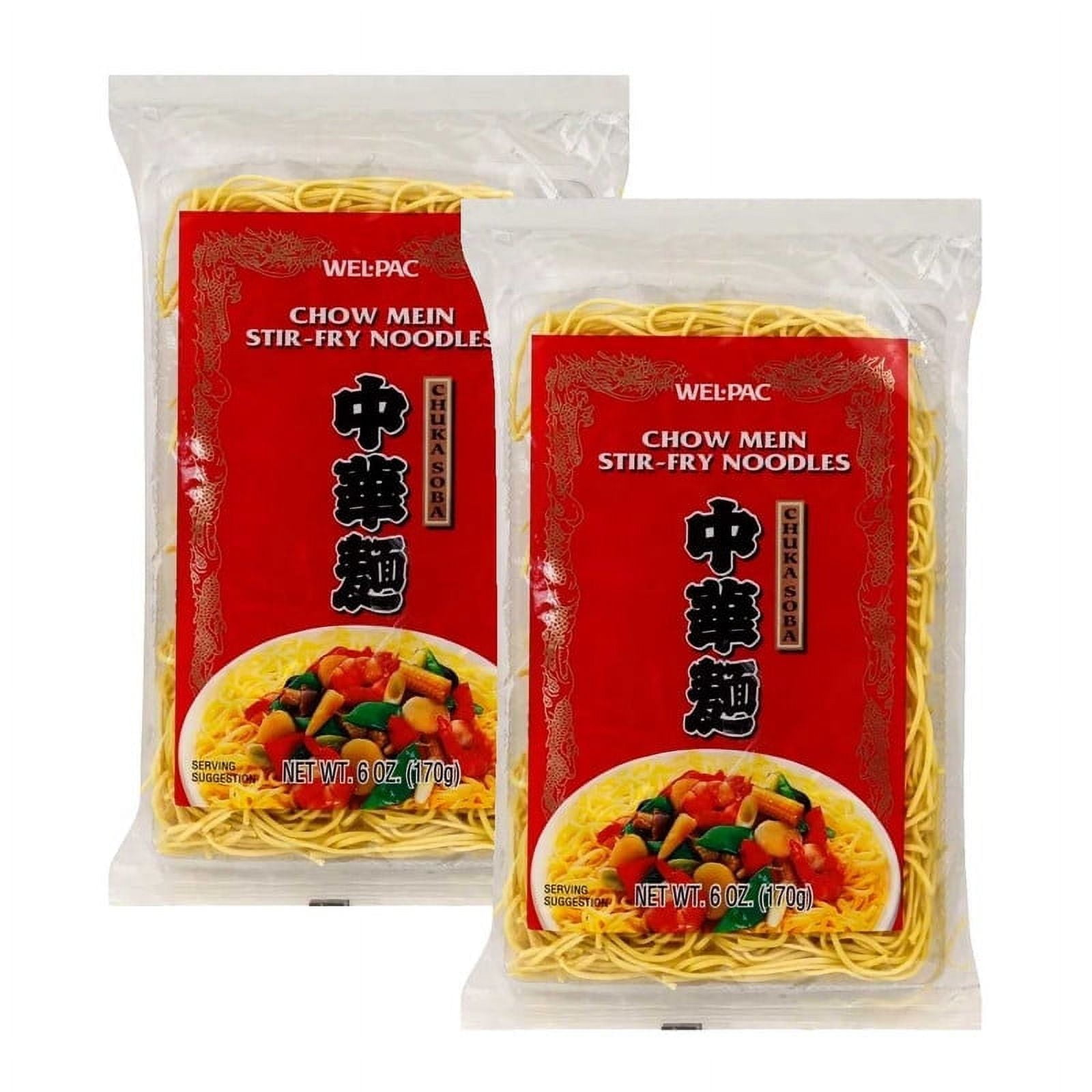 Wel Pac,2 PACK Chow Mein Stiry Fry Noodles - 6oz - Walmart.com