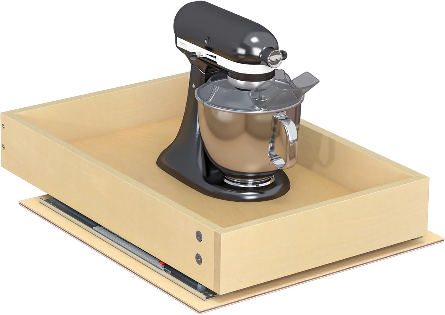 WelFurGeer Soft Close Pull Out Cabinet Organizer, 14" W x 22" D Pull ...