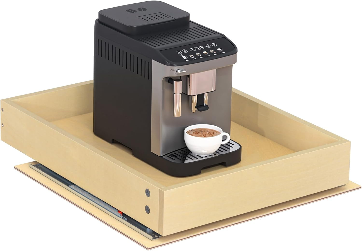 WelFurGeer Soft Close Pull Out Cabinet Organizer, 17" W x 22" D Pull ...