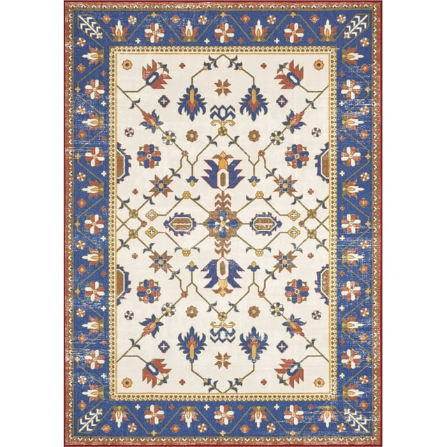 WelHome Machine Washable Rugs 5x7 (60 x 84 inches) Area Rug For Living ...