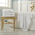 WelHome 100% Cotton 4 Piece Ultra SOFT TWIST Solid Bath Towels Set ...