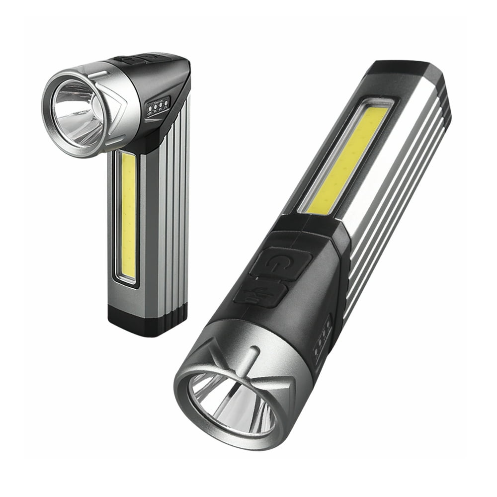 Welan Rechargeable LED Flashlight High Lumens,Rotable Folding Work ...