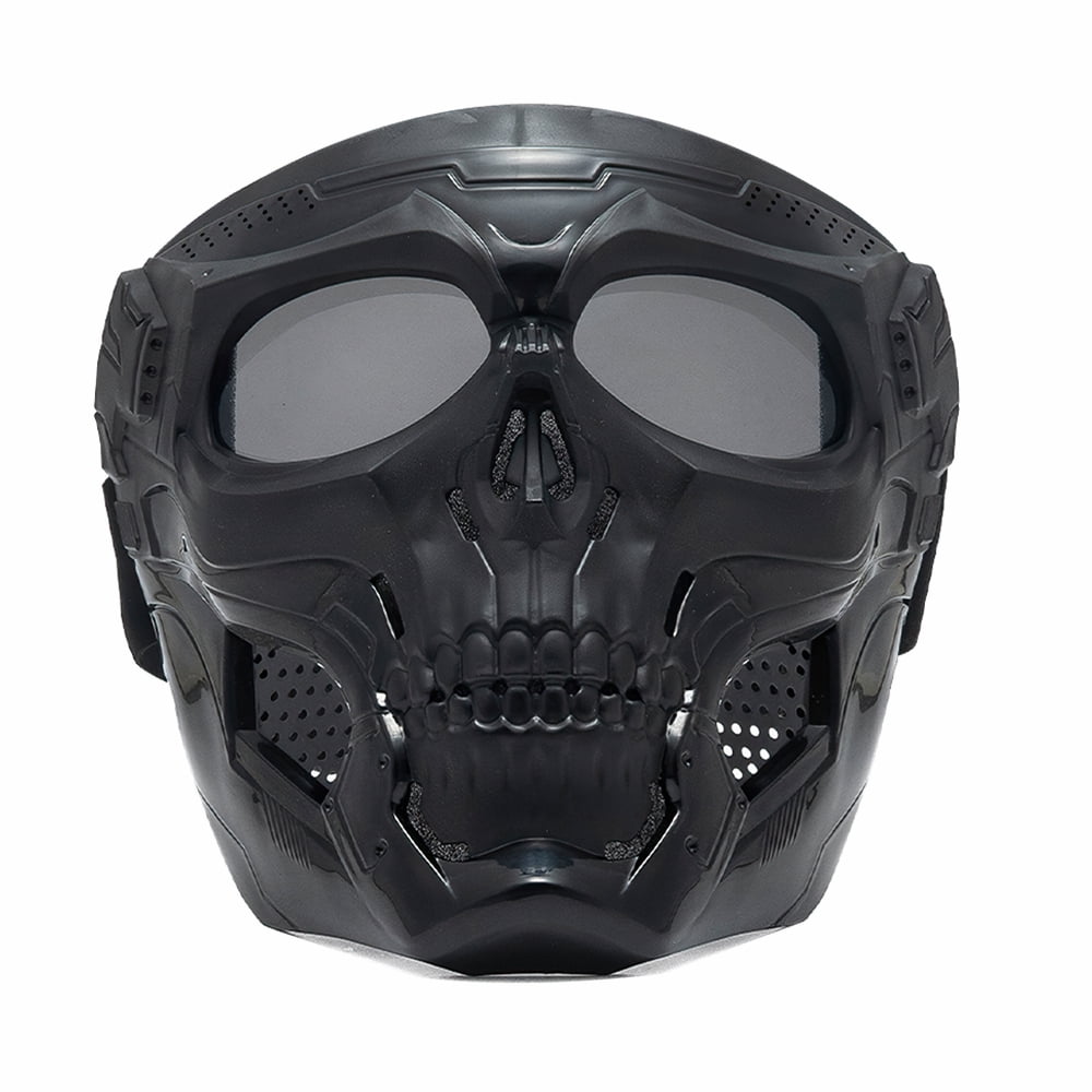 Welan Skeleton Face Mask Adjustable Tactical Skull Mask for Outdoor ...