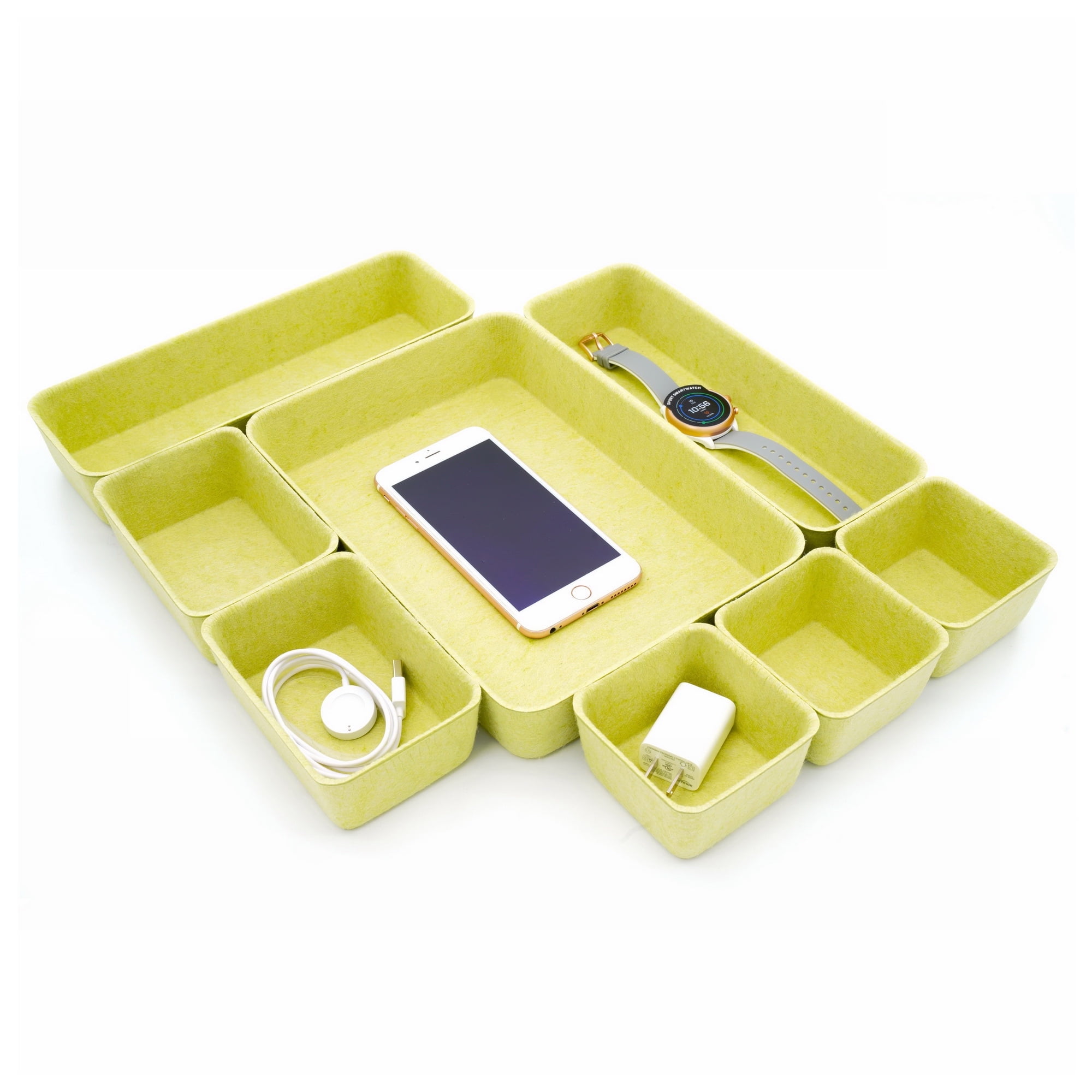 Welaxy Drawer organizers trays Felt storage bins office Desk Draw ...