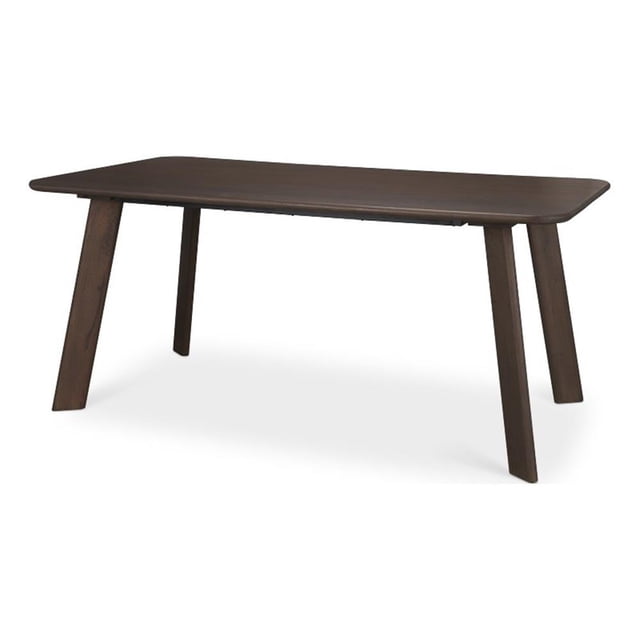 Welborn 72" Dark Brown Wood Rectangular Dining Table - Walmart Business ...
