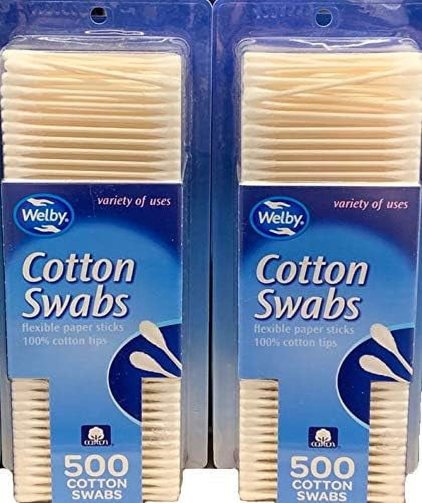 Welby Home & Beauty Tool Multipurpose Cotton Swabs - 2 Pck (1000 Count ...
