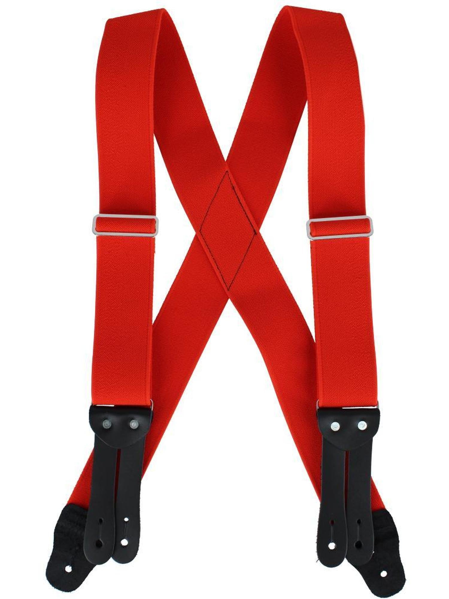 Welch 2 Inch Tuff Stuff Safety X-Back Button On Work Suspender (Men ...