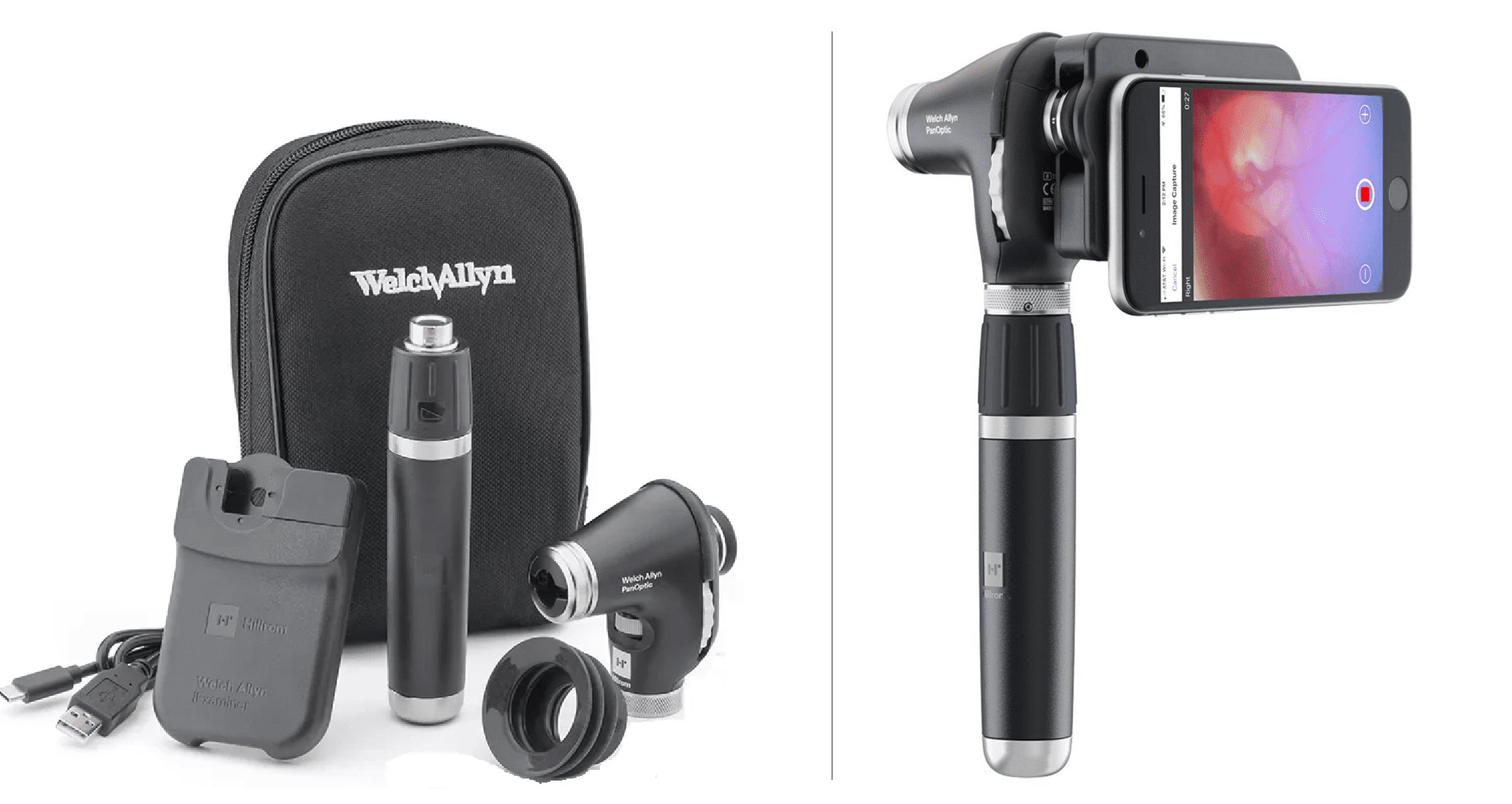 Welch Allyn 3.5V Diagnostic Set with PanOptic Plus LED Ophthalmoscope, Lithium Ion Plus USB ...