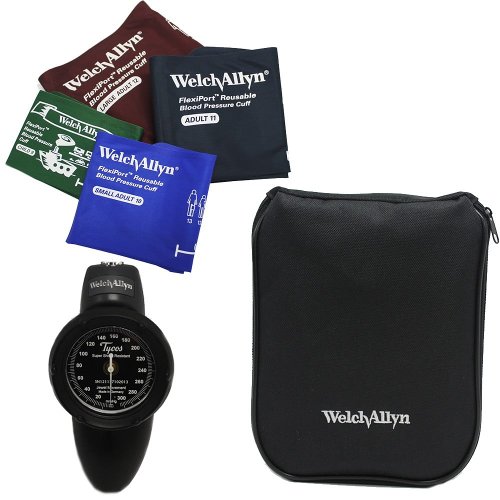 Welch Allyn DS58-MC Hand Aneroid Sphygmomanometer Set with Four Cuff ...