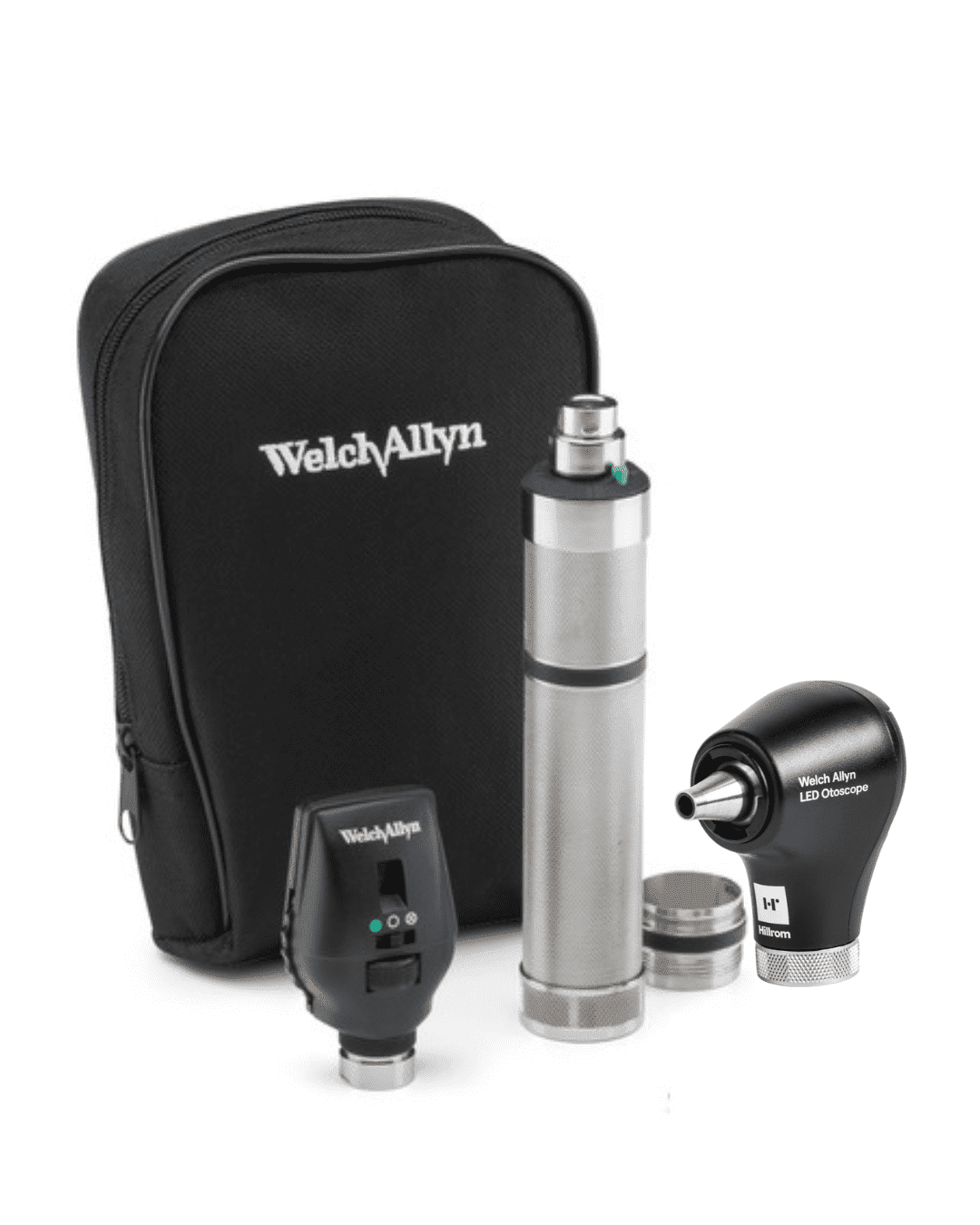 Welch Allyn Diagnostic Set w Coaxial LED Ophthalmoscope, LED Otoscope, C-cell Power Handle(Non ...
