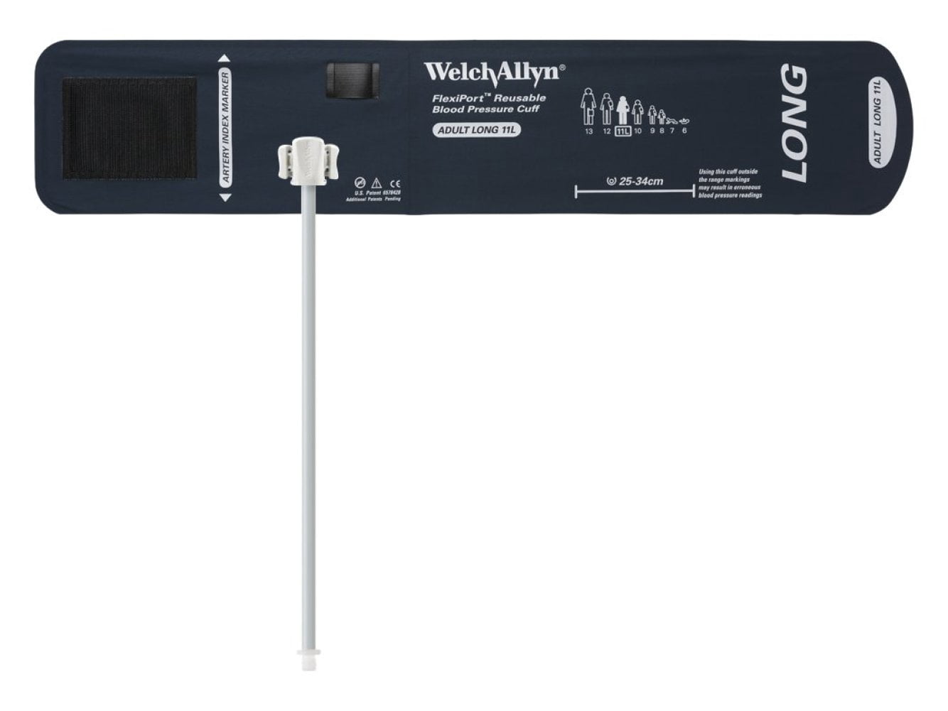 Welch Allyn REUSE-11L-1SC FlexiPort Reusable Blood Pressure Cuffs with ...