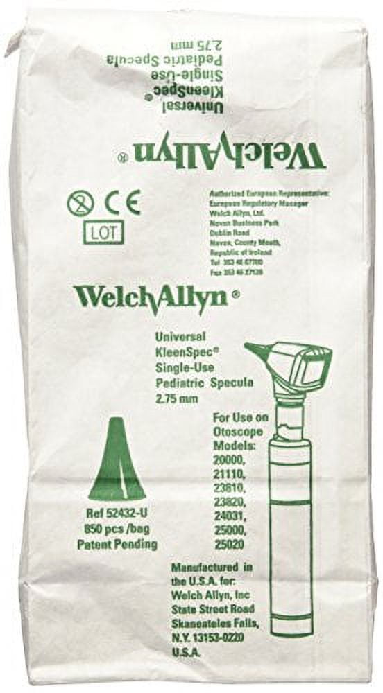 Welch Allyn Universal Kleenspec Pediatric Disposable Ear Specula for ...